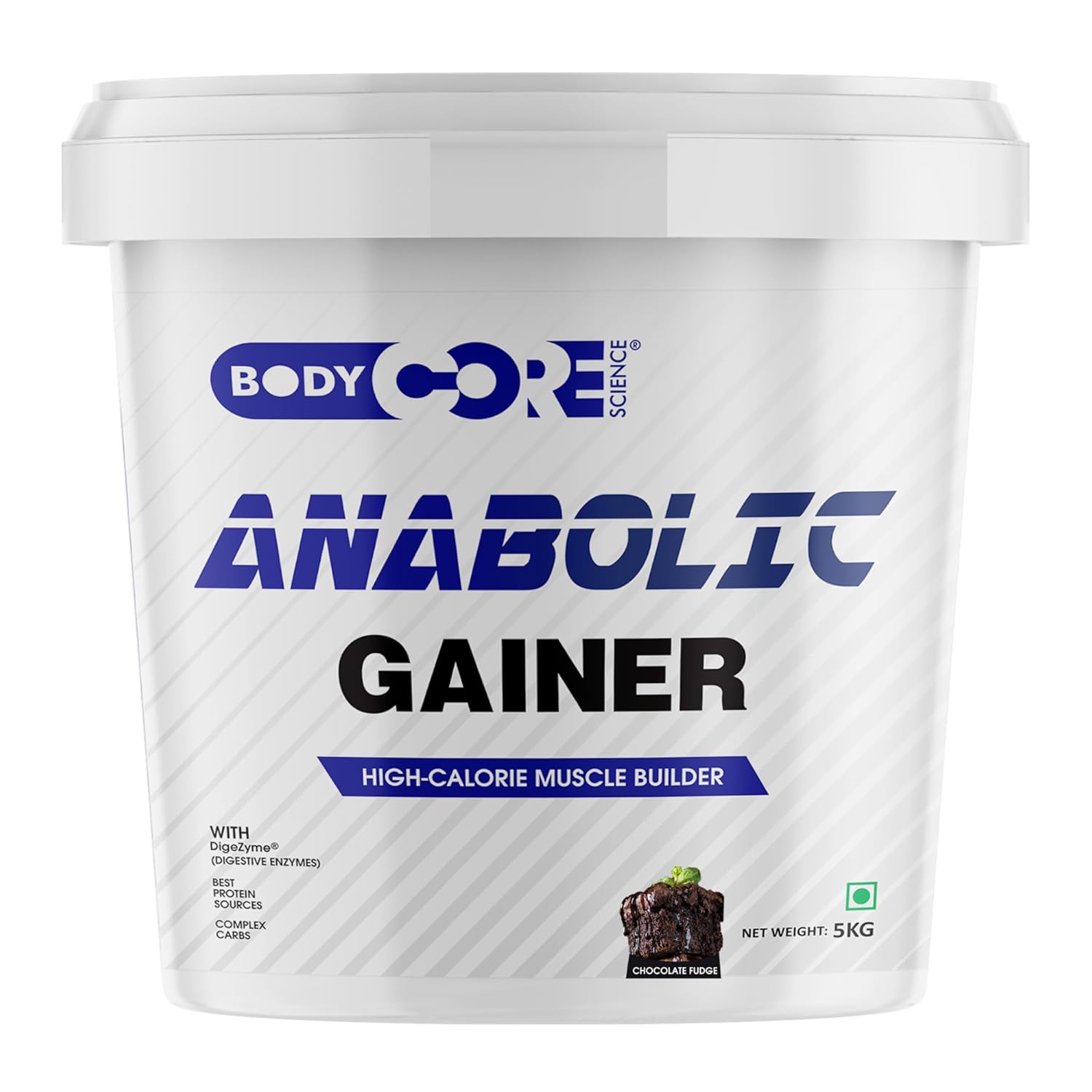 Body Core Science Anabolic Gainer Powder-5Kg Chocolate Fudge | Muscle ...