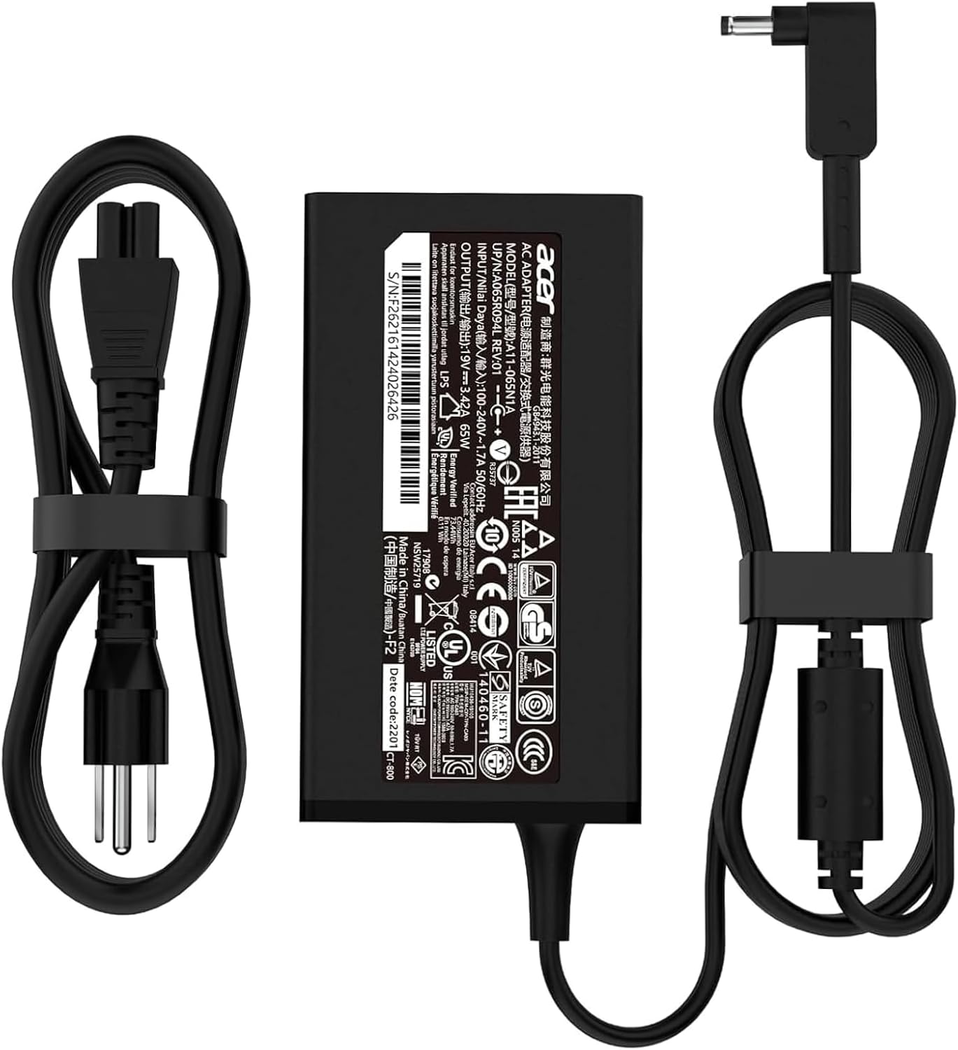 Amazon.com: Genuine 65W 19V 3.42A AC Adapter PA-1450-26 Laptop Charger ...