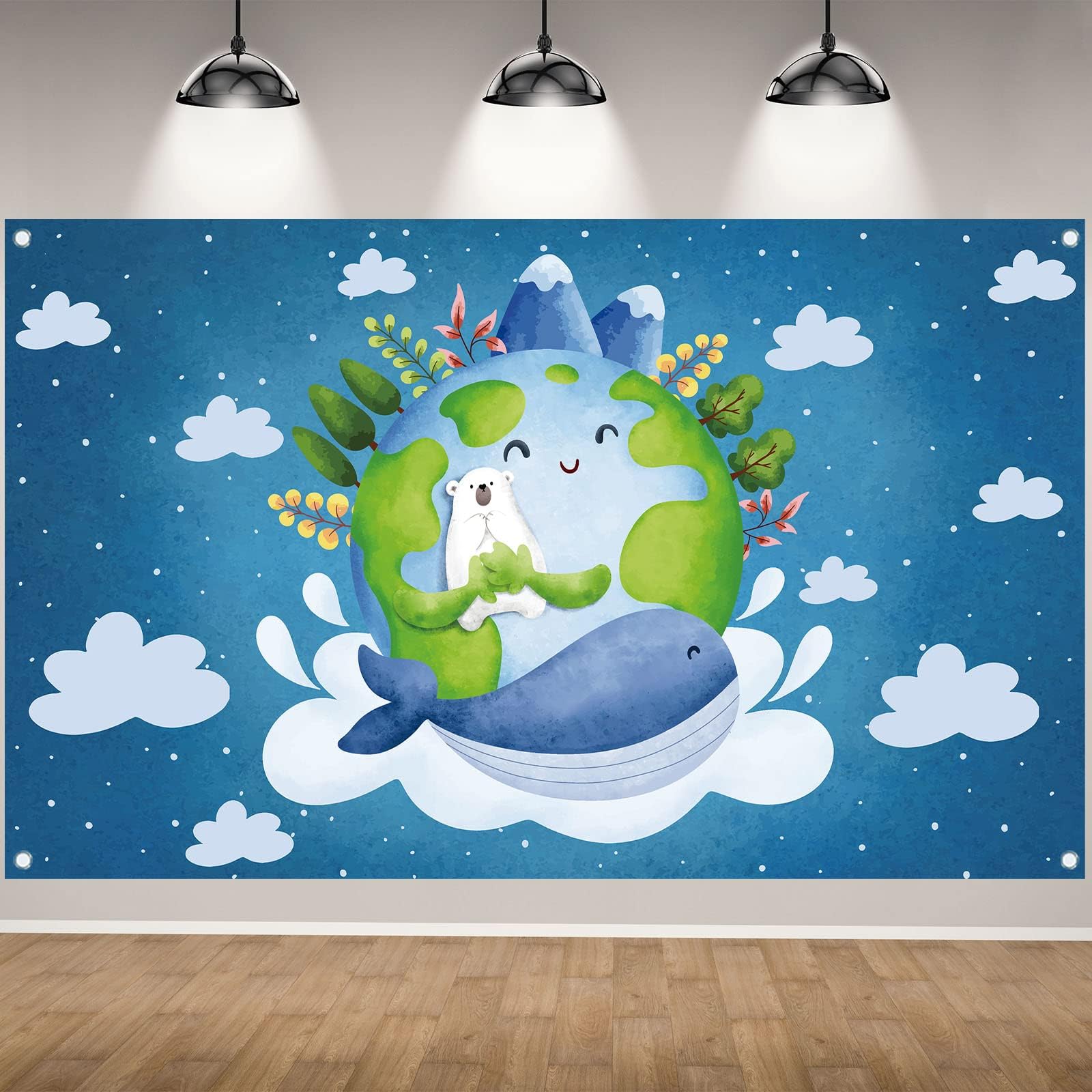 Amazon.com : Earth Day Backdrop for Photography Earth Day Banner Earth ...