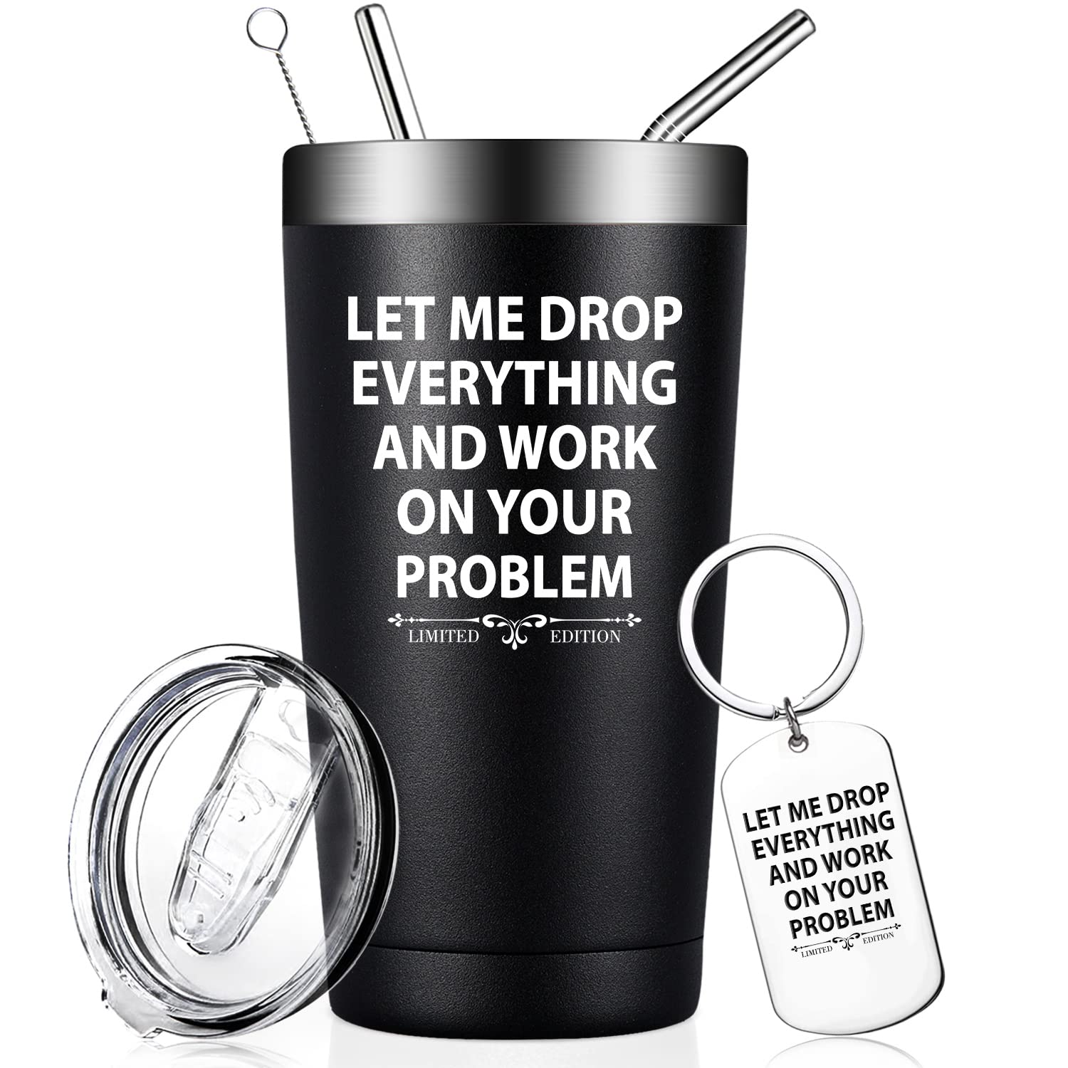 Amazon.com | Fufandi Let Me Drop Everything Tumbler for Men - Funny ...