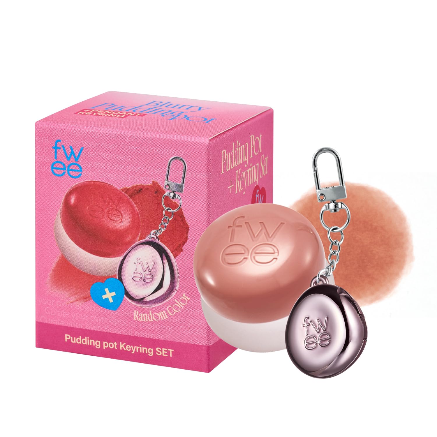 Amazon.com: fwee Blurry Pudding Pot + Keychain SET | Airbrushed Blush ...