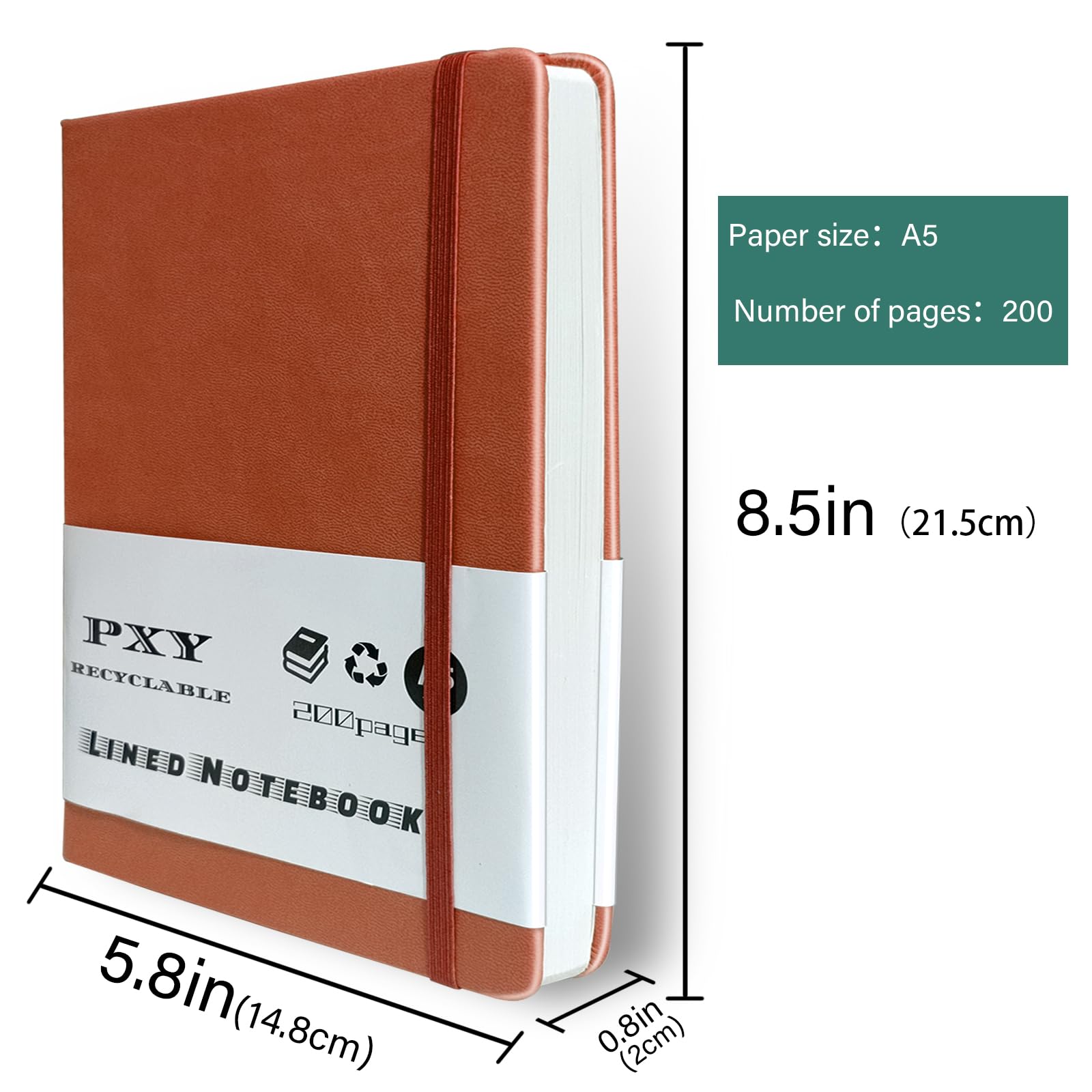Snapklik.com : Luxury Premium Lined Journal Notebook, 200 Pages Real ...