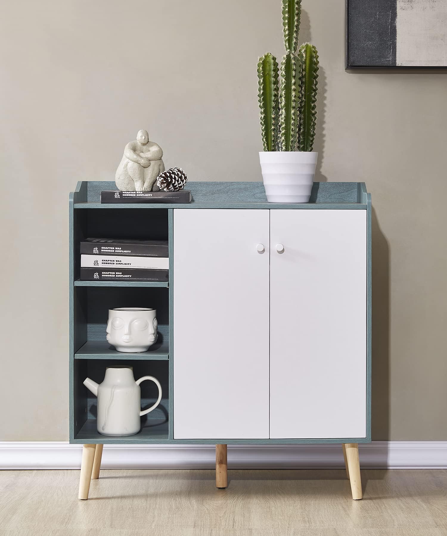 Amazon.com - Mondeer Storage Sideboard, Cupboard Console Tablet with 2 ...