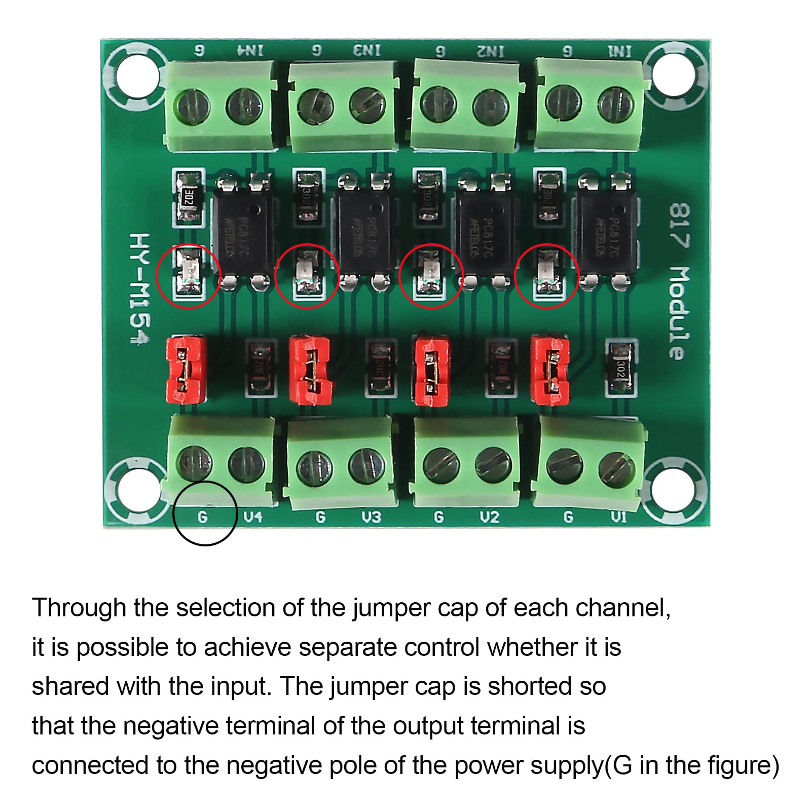 Pc817 Optocoupler Input Pinout Interfacing PC817 4-Channel Optocoupler ...