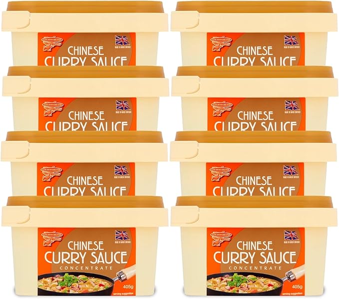 GoldFish Chinese Curry Sauce Paste Concentrate 8x405g : Amazon.co.uk ...