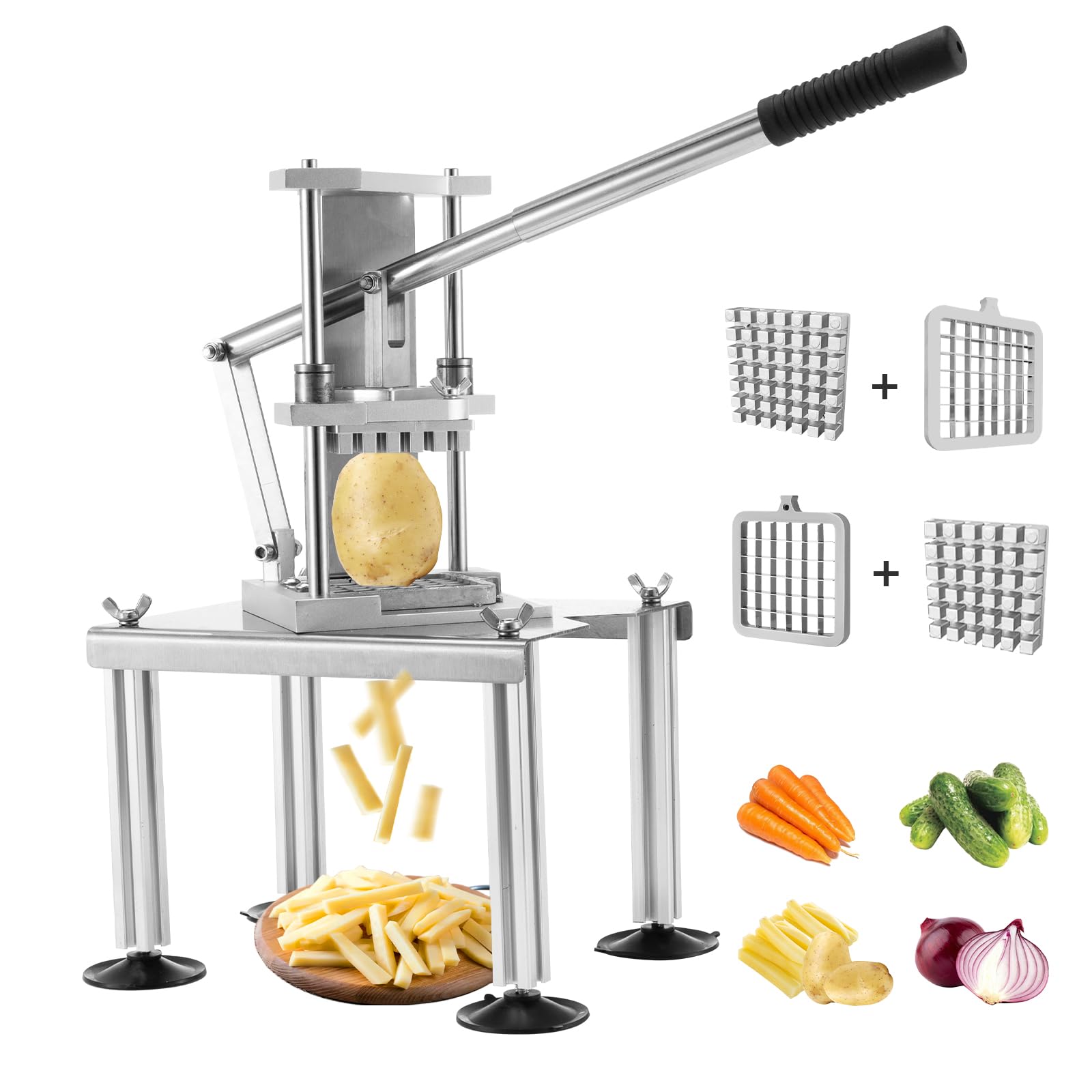 Amazon.com: Commercial Potato Vegetable Chopper, Stainless Steel French ...