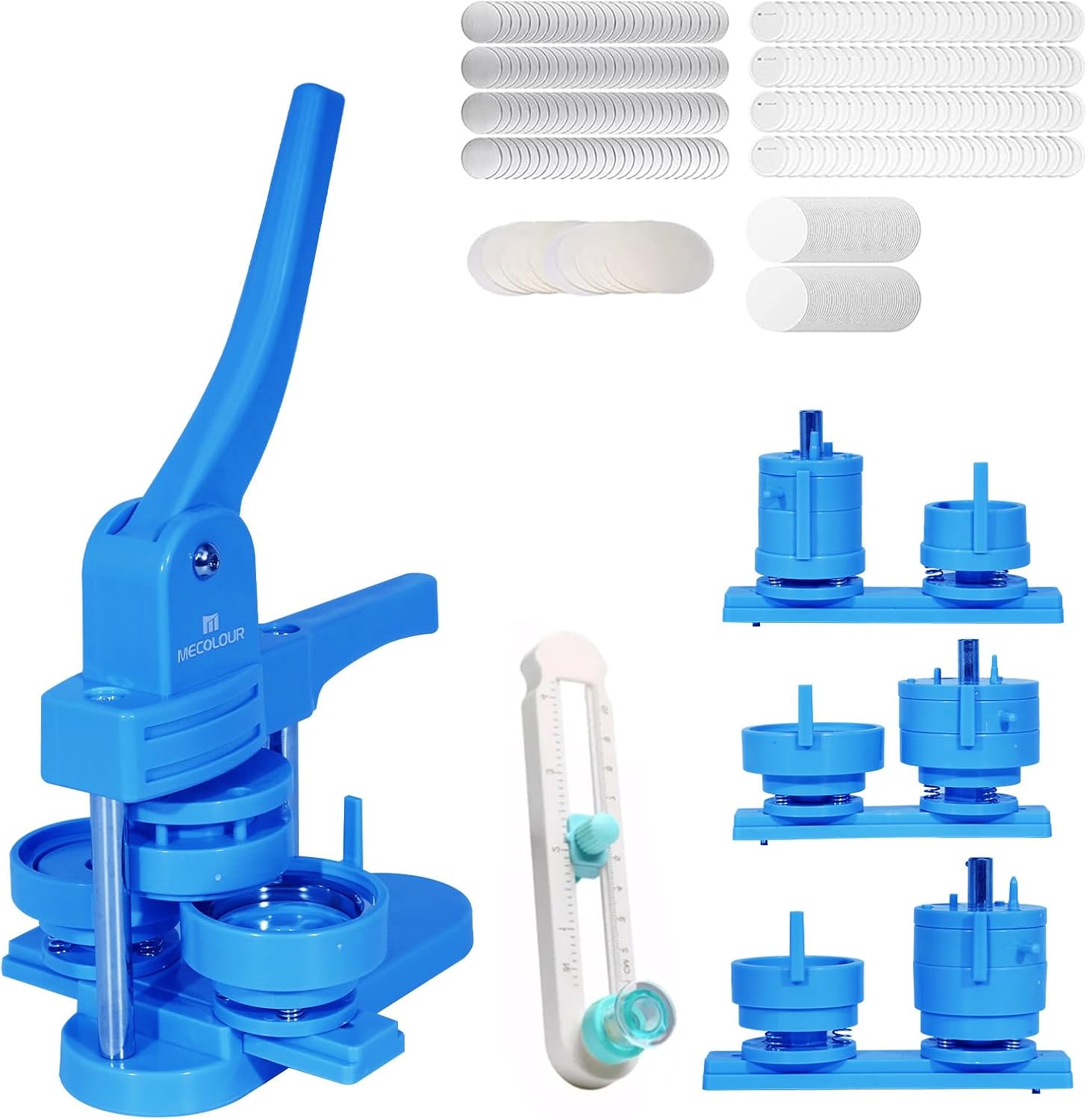 Amazon.com: MECOLOUR Heart-Shaped Button Maker Machine,Heart Pin Button ...