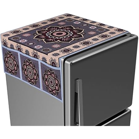 Kuber Industries Fridge Top Cover|Cotton Dustproof Decorative ...