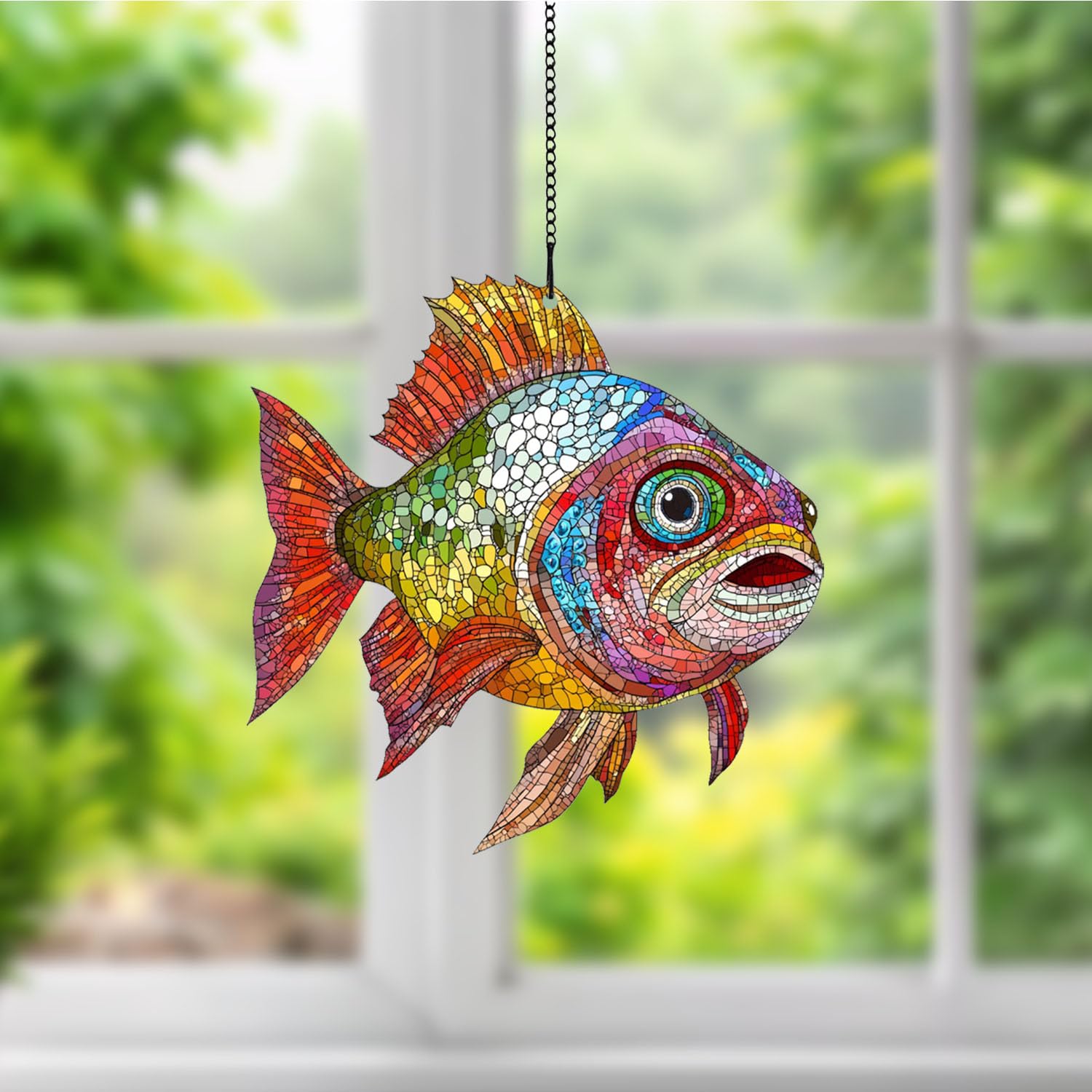 Tropical Fish Wall 3pc 8in Black Spotted Resin Tropical Fish Wall