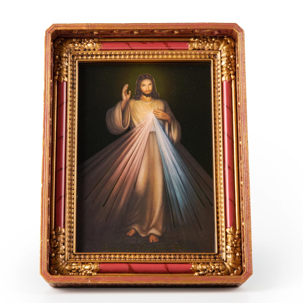 Amazon.com - BC Catholic Divine Mercy Image 4" x 6" Tabletop Prayer ...