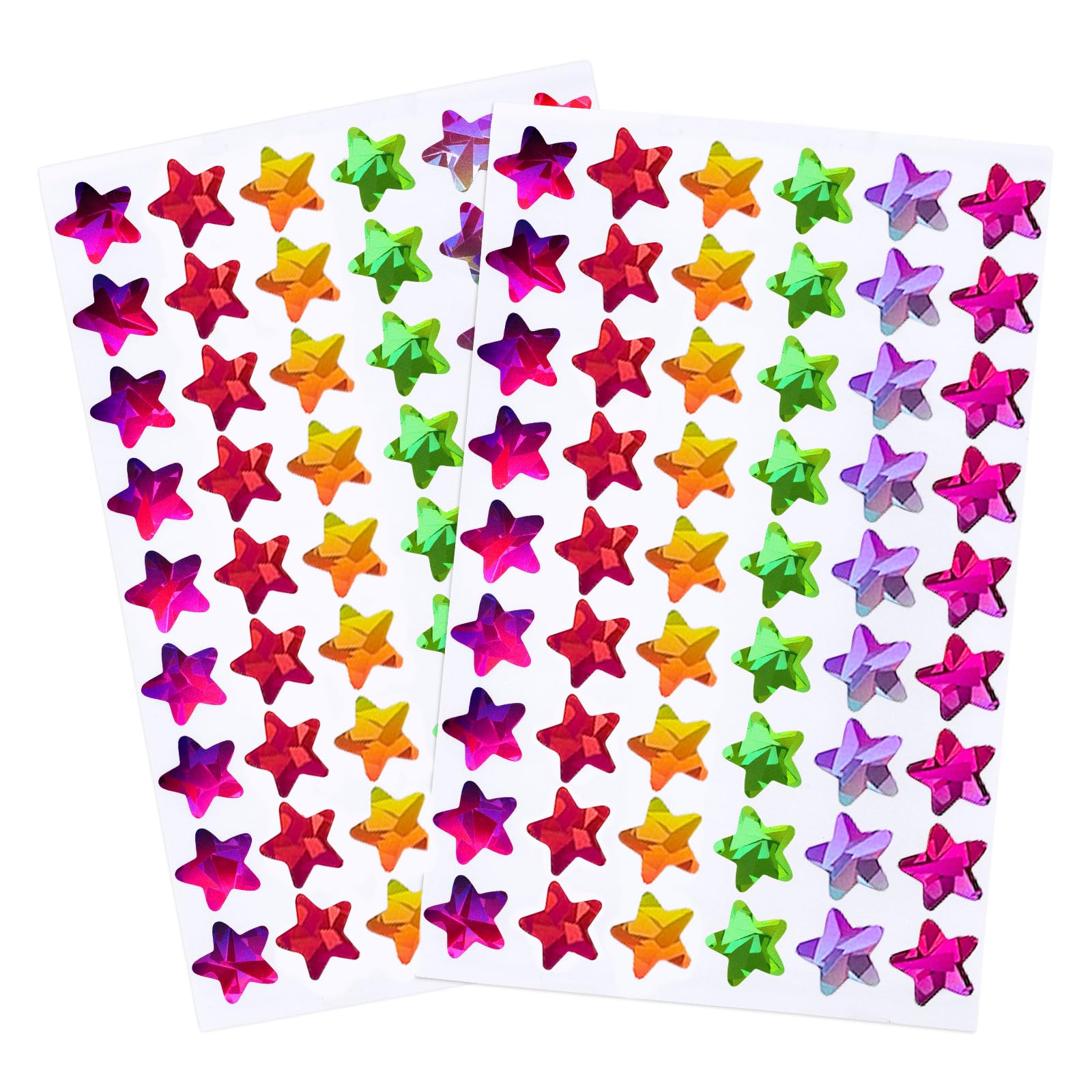 Snapklik.com : 1620PCS Star Stickers Holographic Rainbow Stars Stickers ...