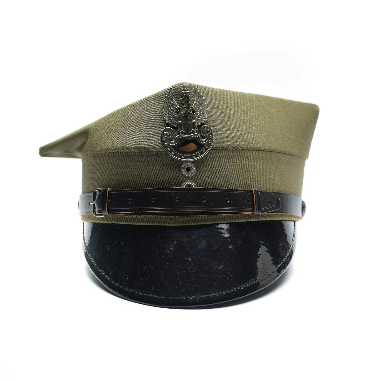 Genuine Polish Military Visor Hat Gabardine Poland Army Officer Peaked ...