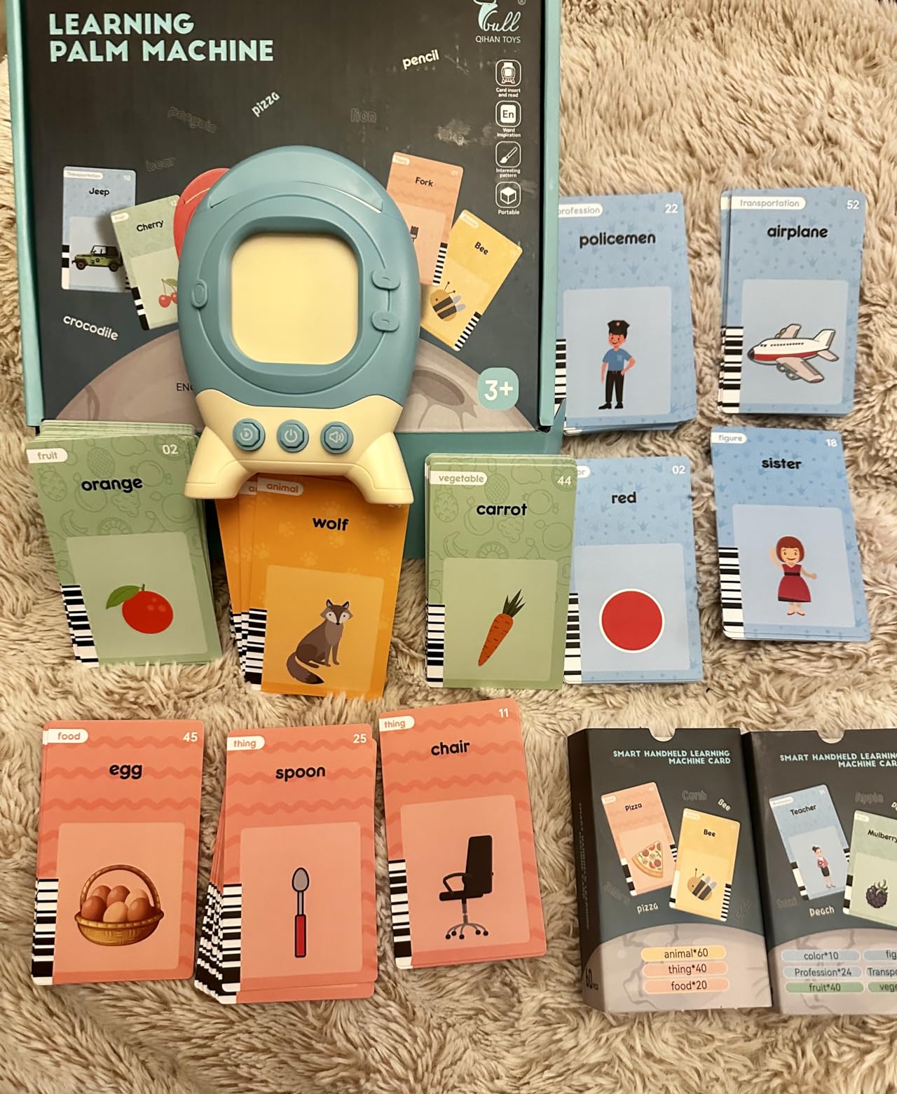 Talking Flash Cards Early Educational Toys for 2 3 4 5 6 Year Old Baby ...