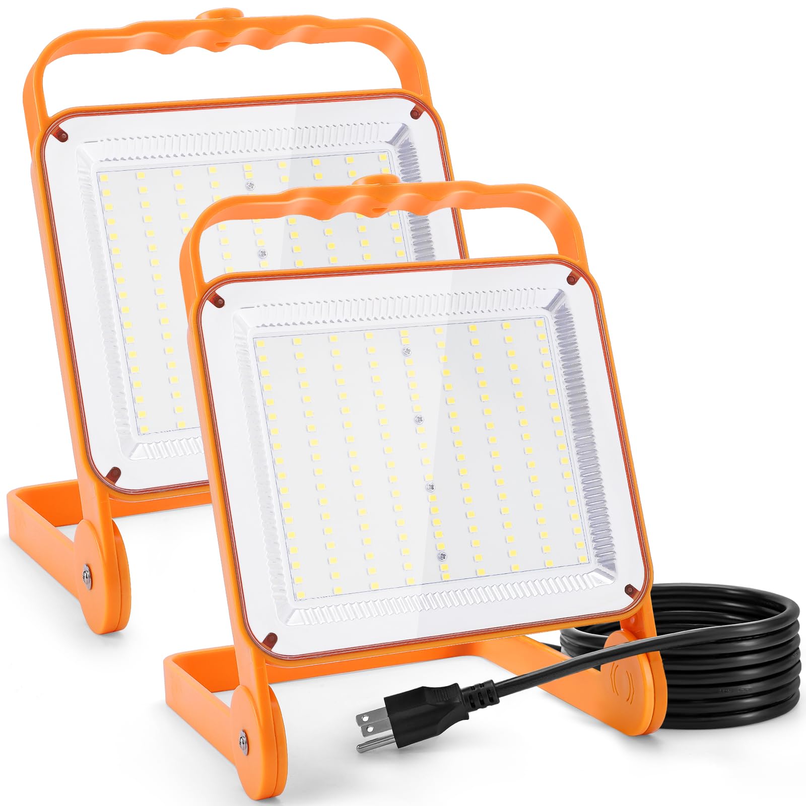 TSEXES 2 Pack 50W LED Work Light, 8000LM Super Bright Flood Lights ...