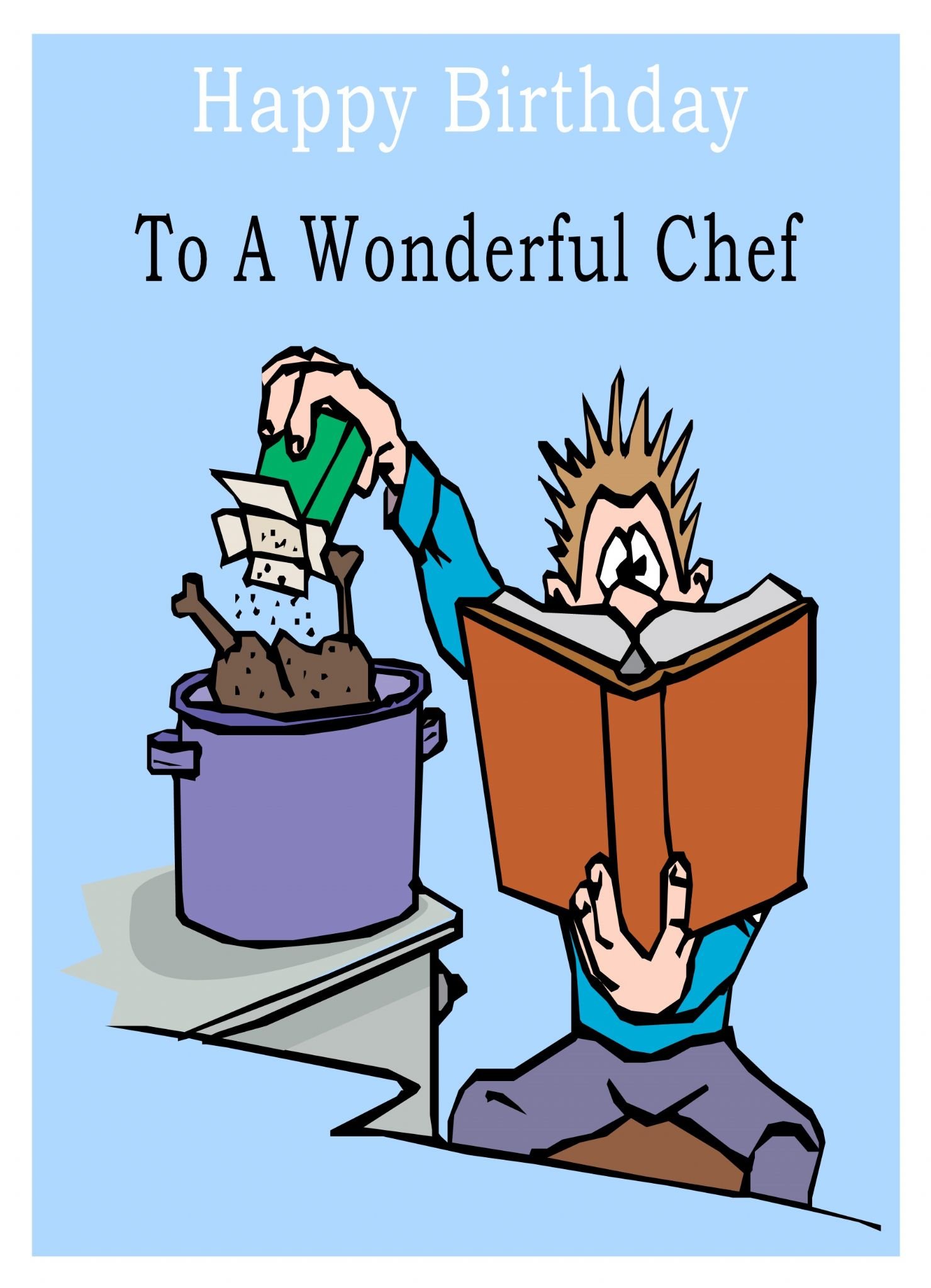 Chef Birthday Card : Amazon.co.uk: Stationery & Office Supplies