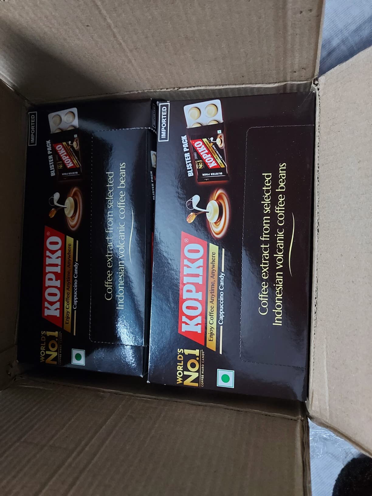 KOPIKO Cappuccino Coffee Candy - World's No 1 Coffee Candy (Pocket Pack ...