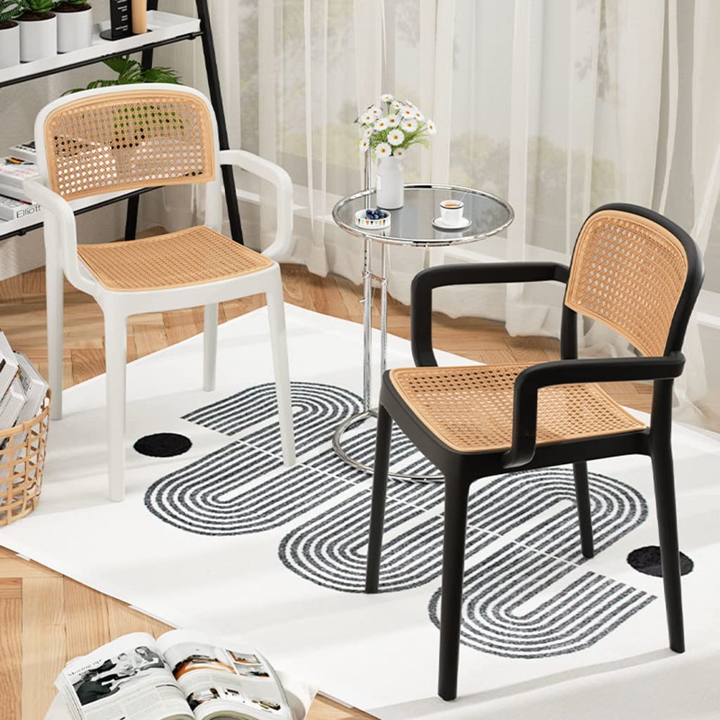 Indoor Wicker Dining Arm Chairs Amazon.com Polynices Rattan Dining