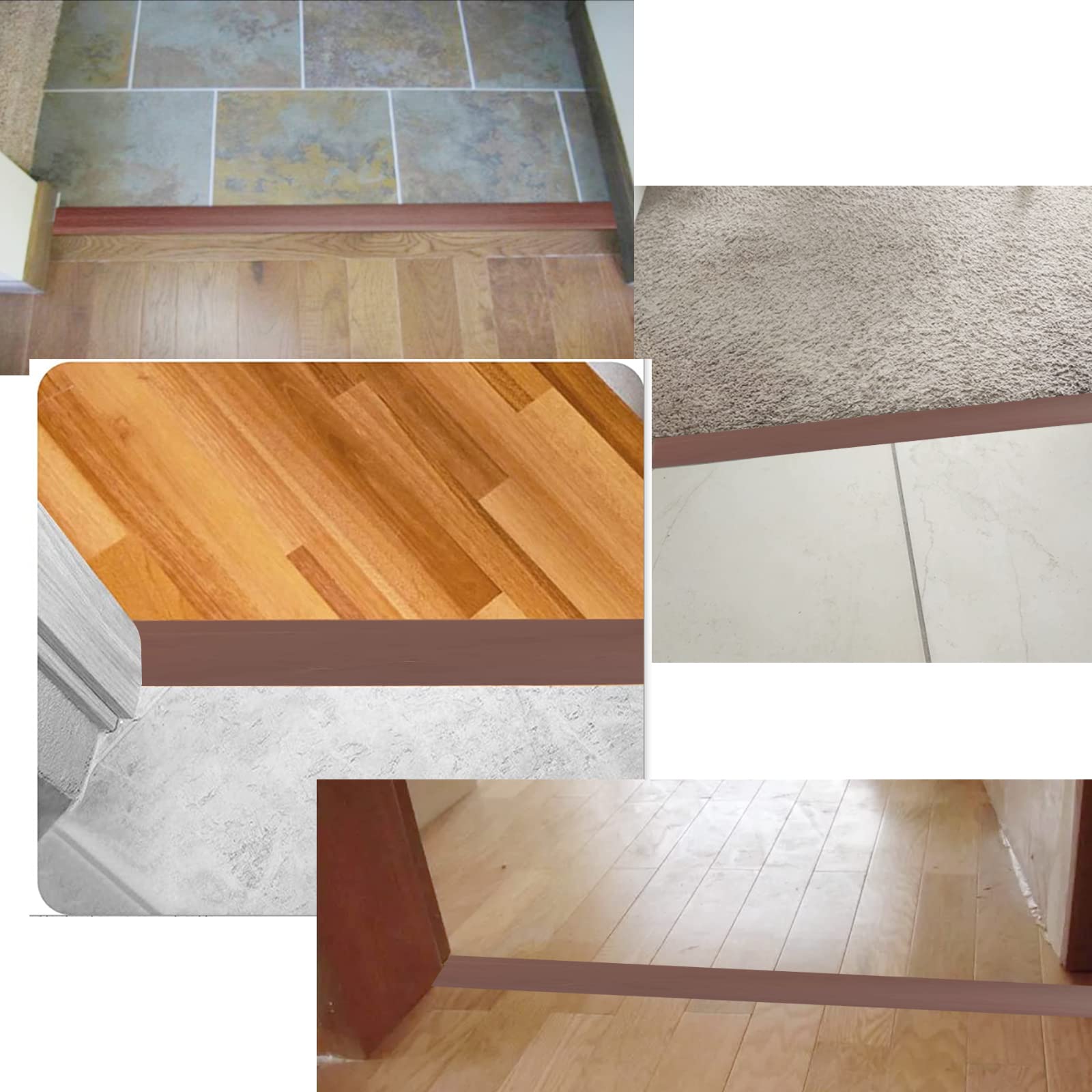 Snapklik.com : Floor/Door Flat Transition Strip & Self Adhesive Floor ...