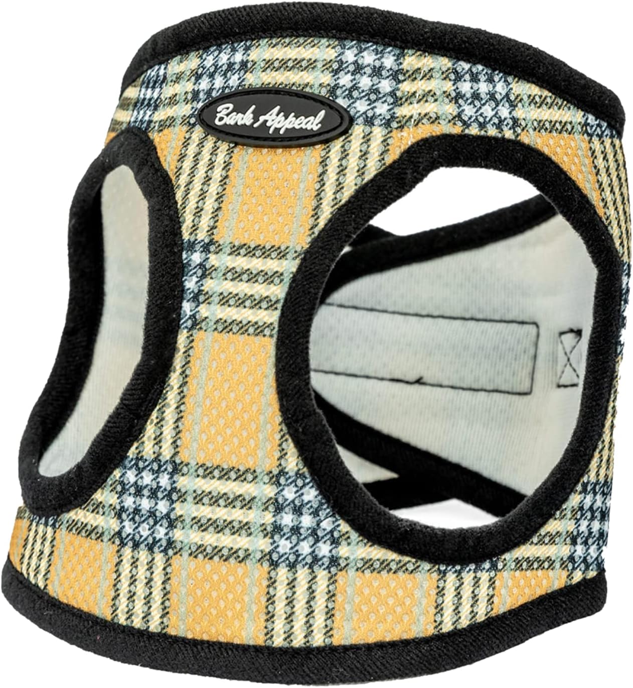 Amazon.com : Raspberry Plaid Step-in Dog Harness by Bark Appeal ...