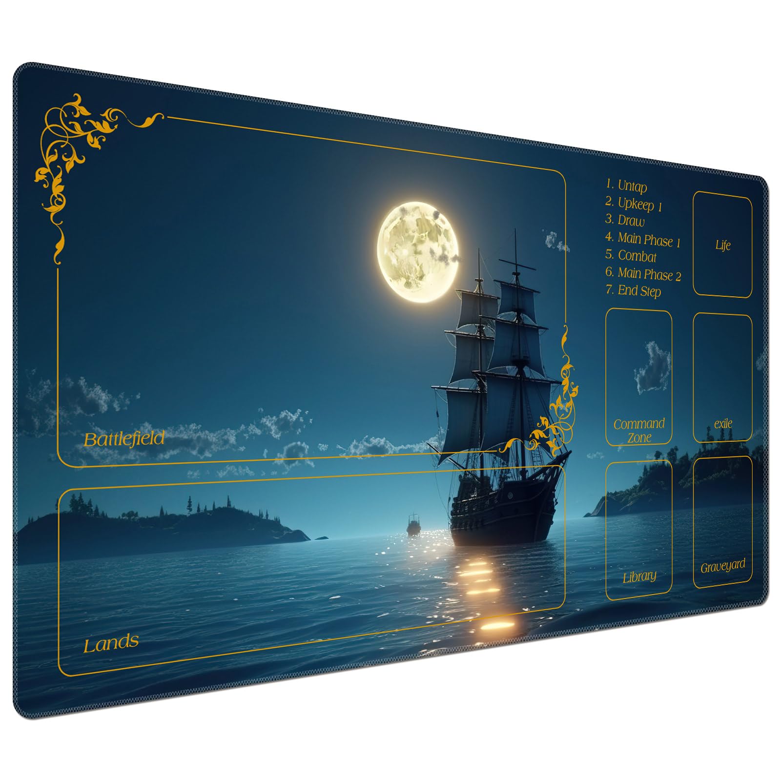 Amazon.com: DEGDFSGR for MTG Playmat with Zones 24 x 14 inches for TCG ...