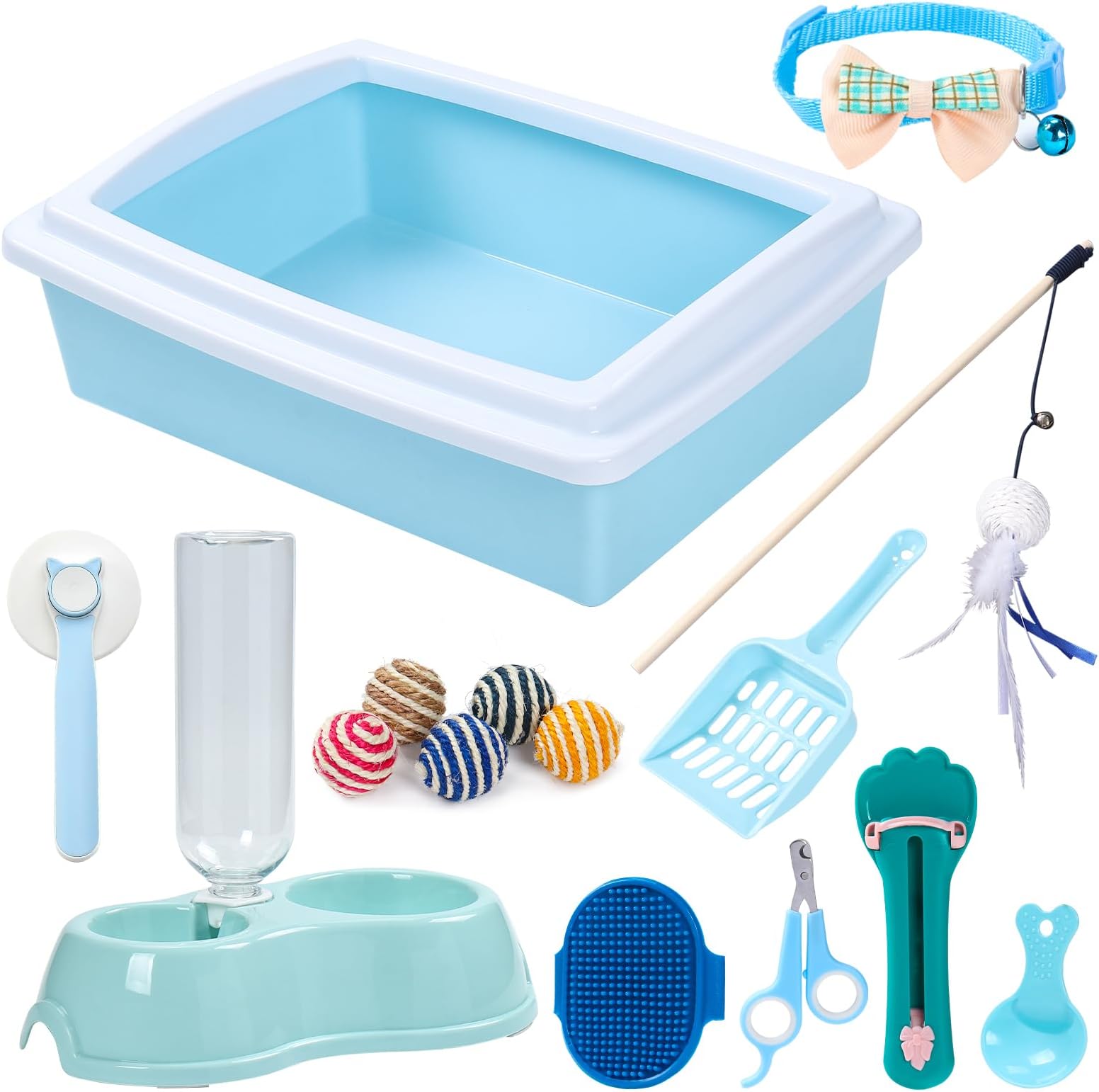 Amazon.com: Tlsiod Kitten Litter Box for Indoor Cats Starter Kit ,New ...