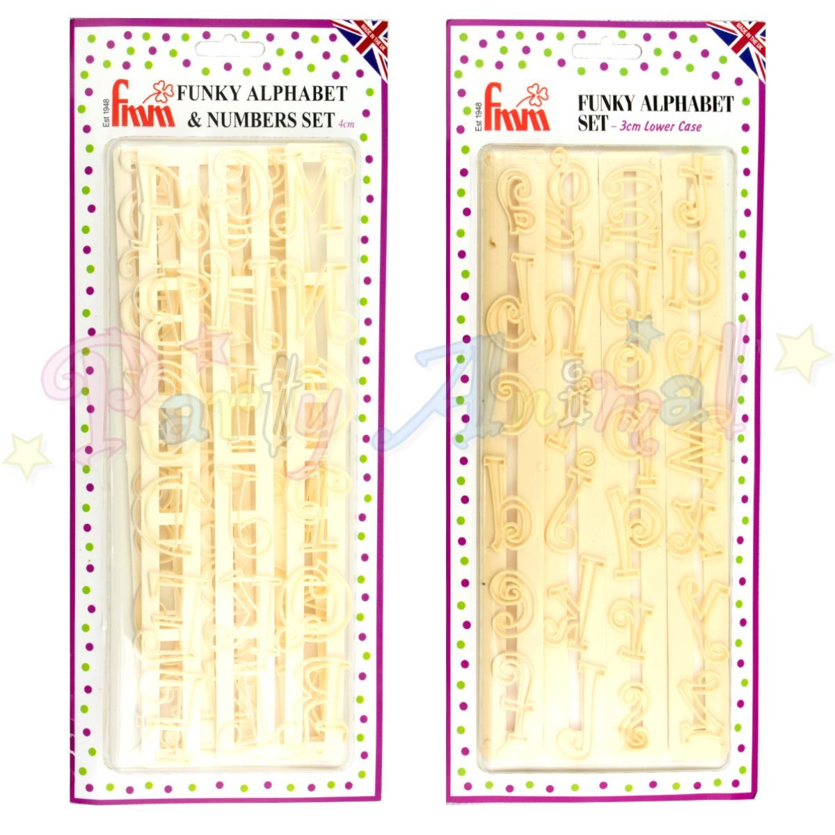 Amazon.com: FMM Funky Alphabet & Number Tappit Cutters Set: Home & Kitchen