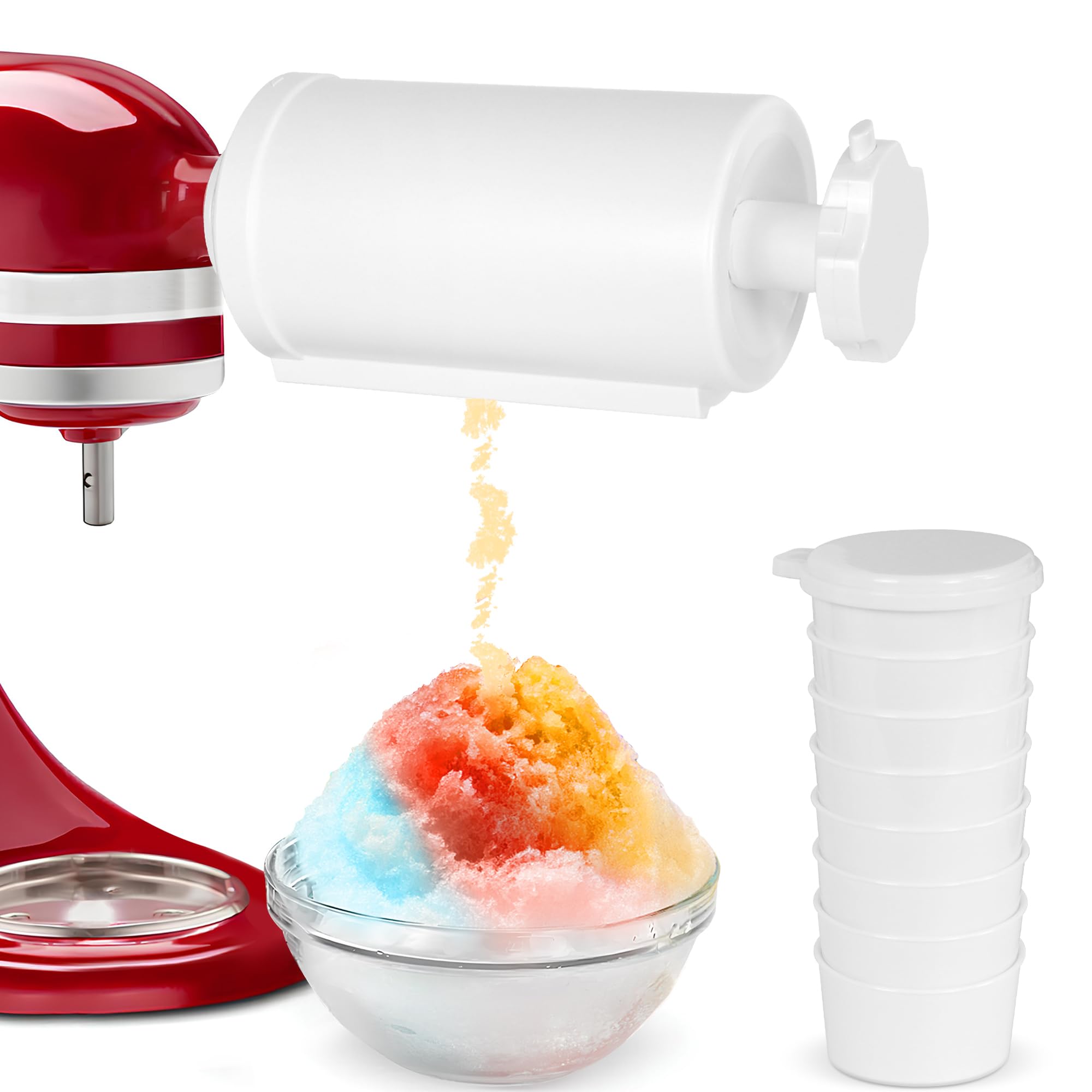 Amazon.com: Shave Ice Attachment for KitchenAid Stand Mixers with 8 Ice ...