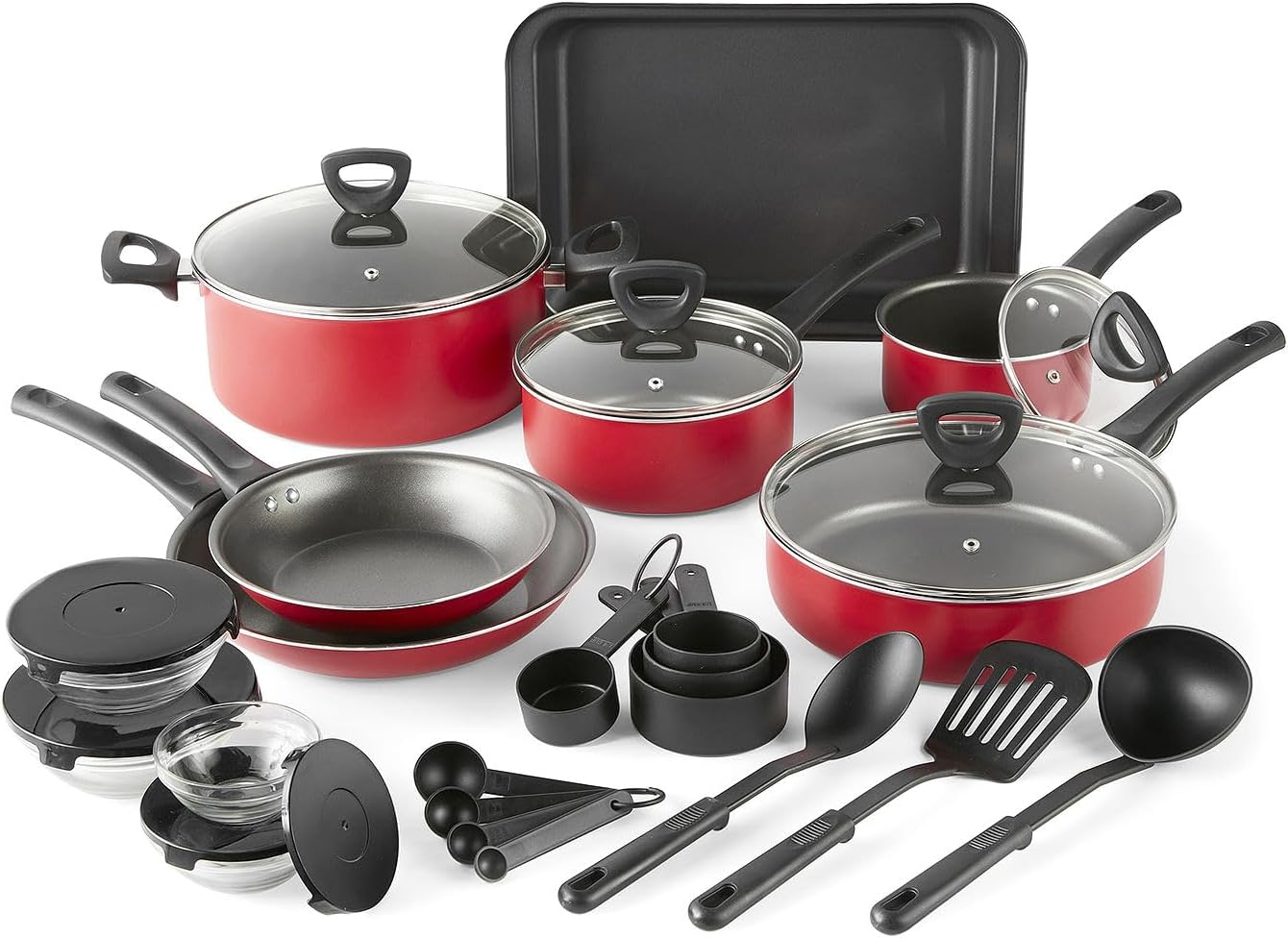 Amazon.com: Cooks by Jcp Home Cooks 30-Pc Aluminum Non-Stick Cookware ...