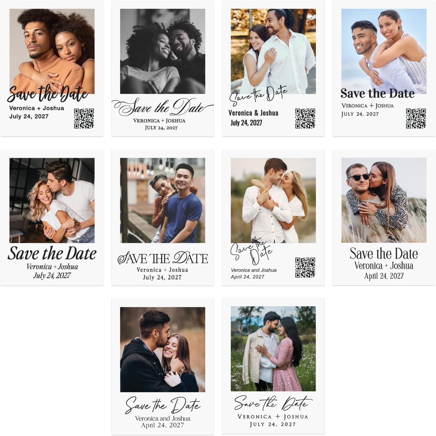 Amazon.com: XOXOKristen Wedding Save The Date Magnets with Photo ...