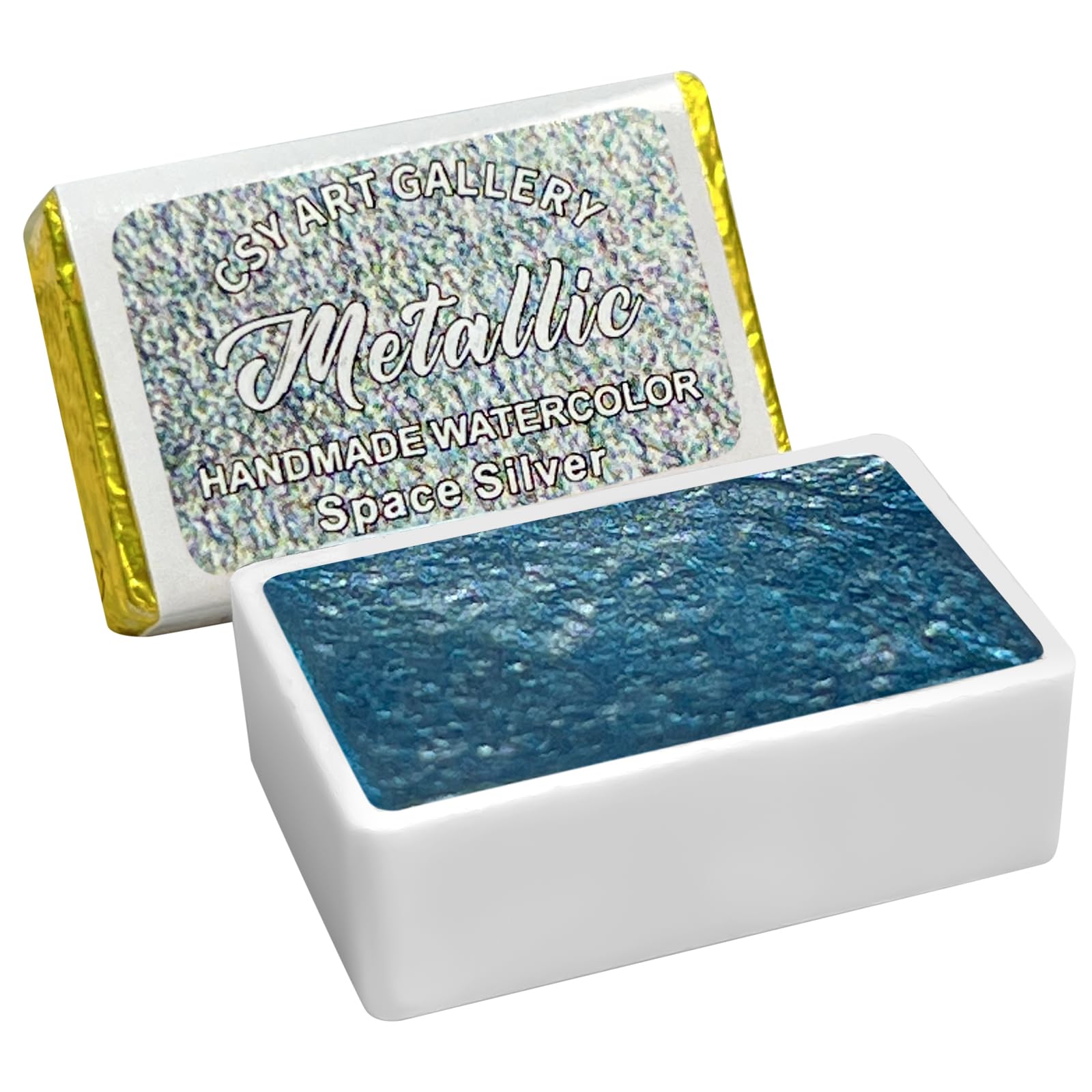 Amazon.com: CSY art gallery Metallic Handmade Watercolor Paint Full ...