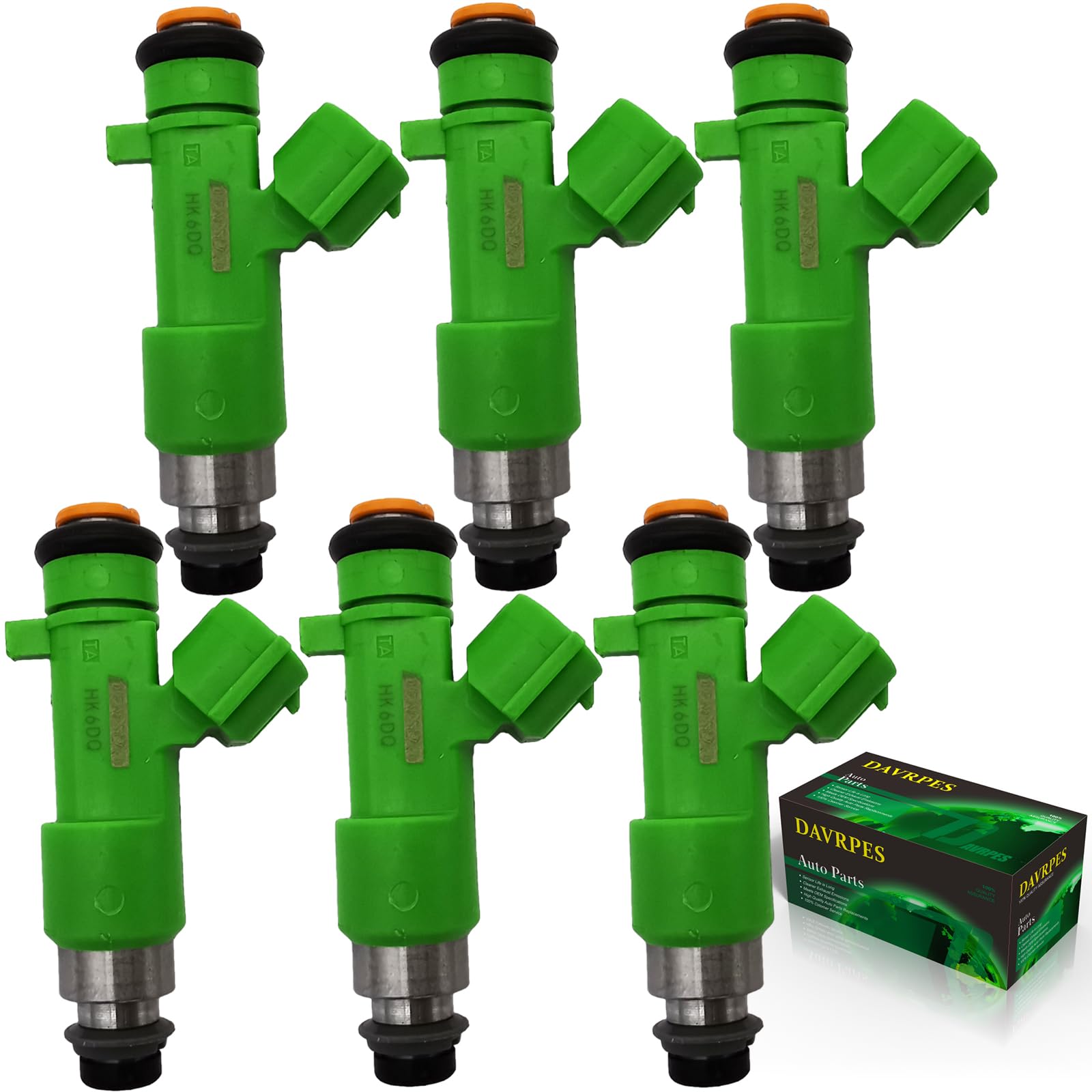Amazon.com: DAVRPES 6PCS FJ1017 16600-JK20A Fuel Injector Fuel Spray ...