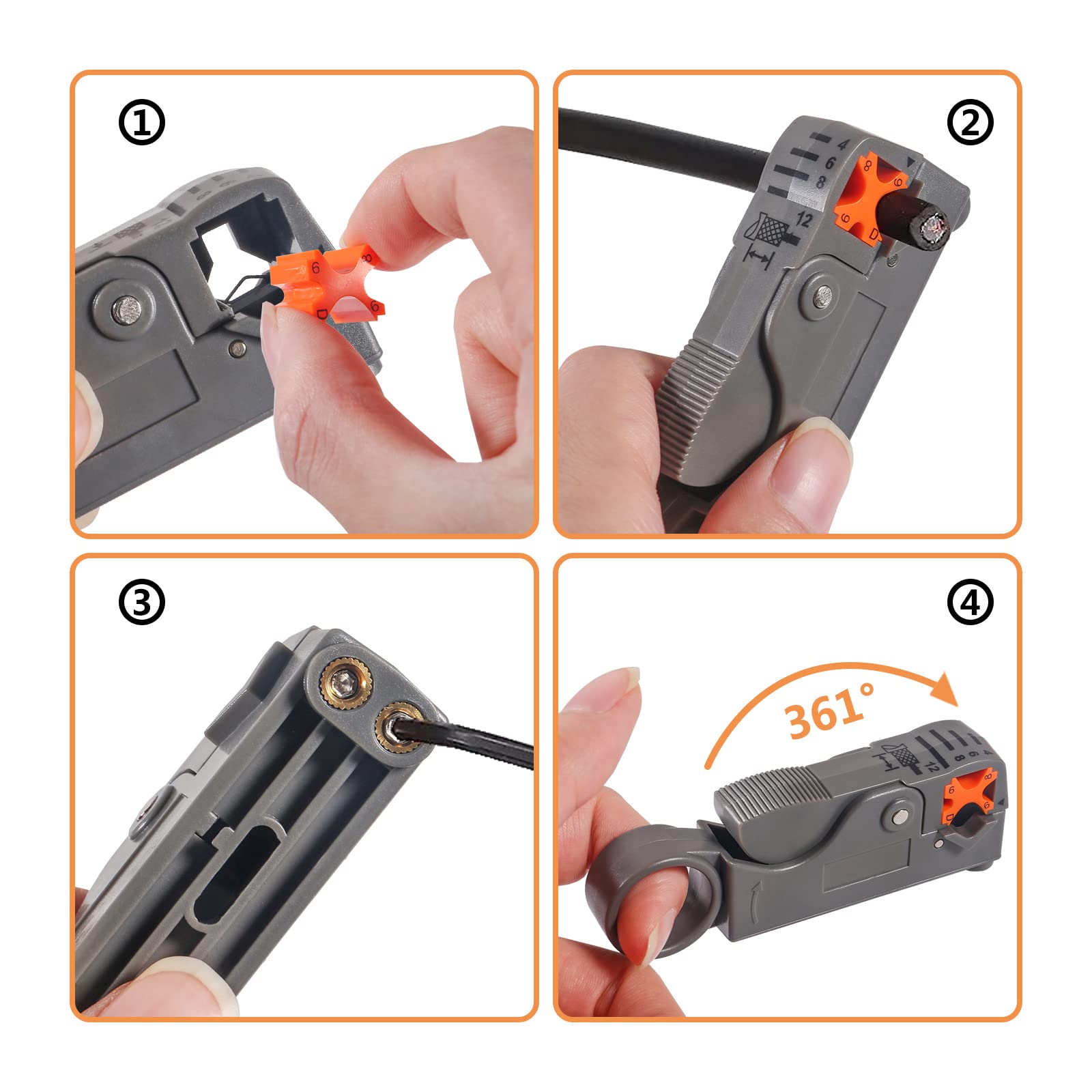 Snapklik.com : AITIAO Coax Cable Crimper Kit Tool For RG6 RG59 Coaxial ...