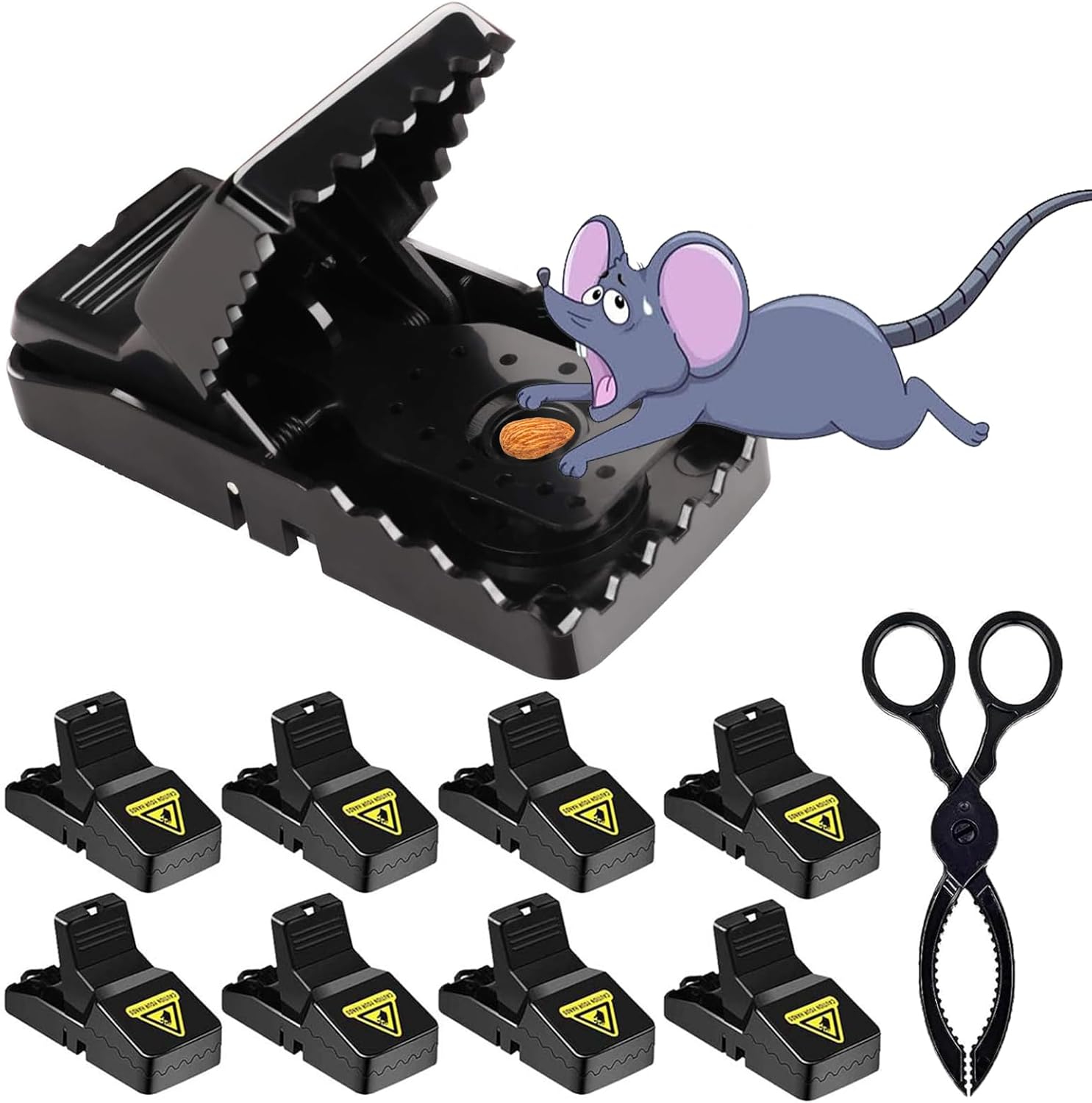 Amazon.com : Mouse Trap 8-Pack - Mice Traps House Indoor Outdoor, Small ...