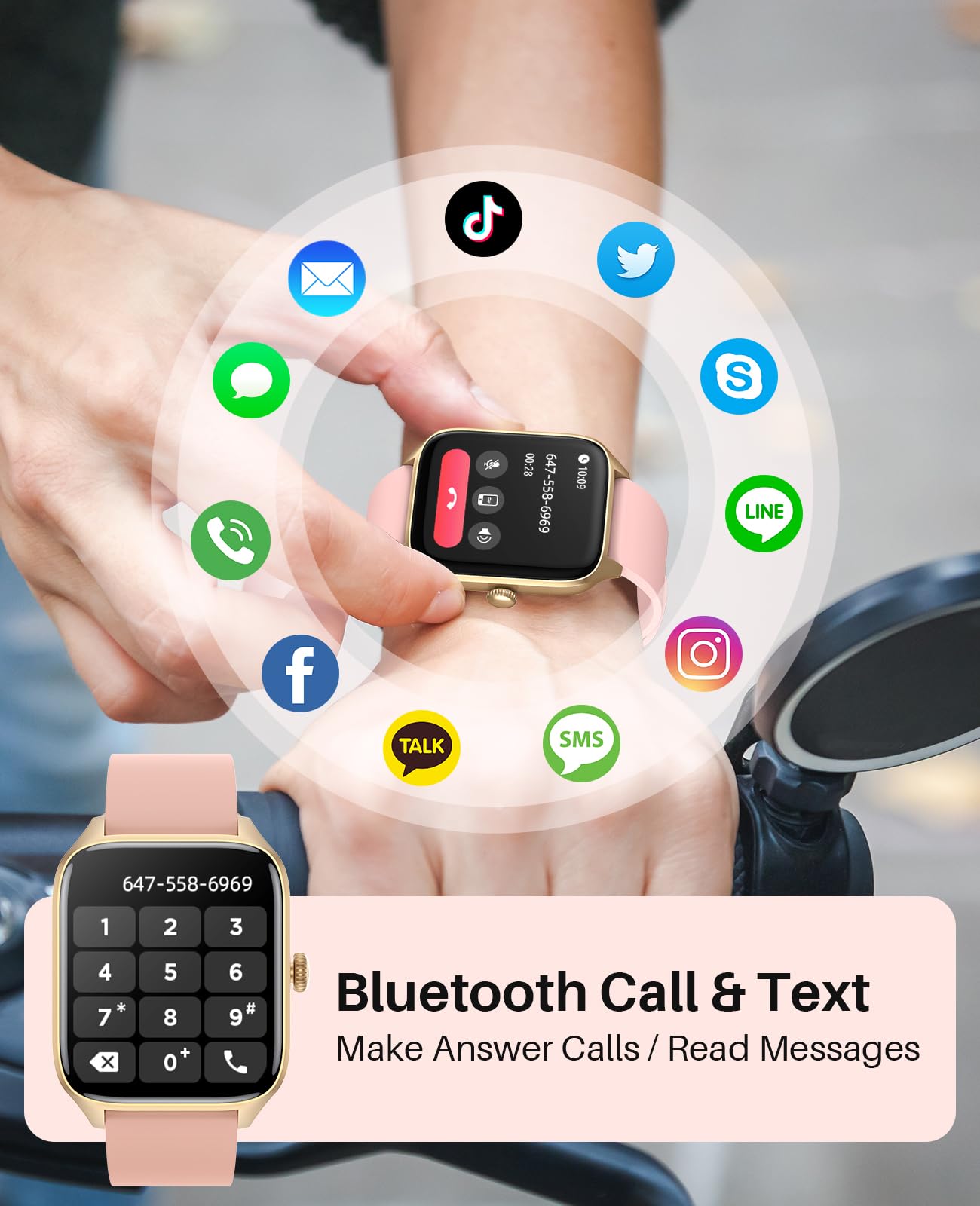 Snapklik.com : SOUYIE Smart Watch For Men Women, Infrared True Blood ...