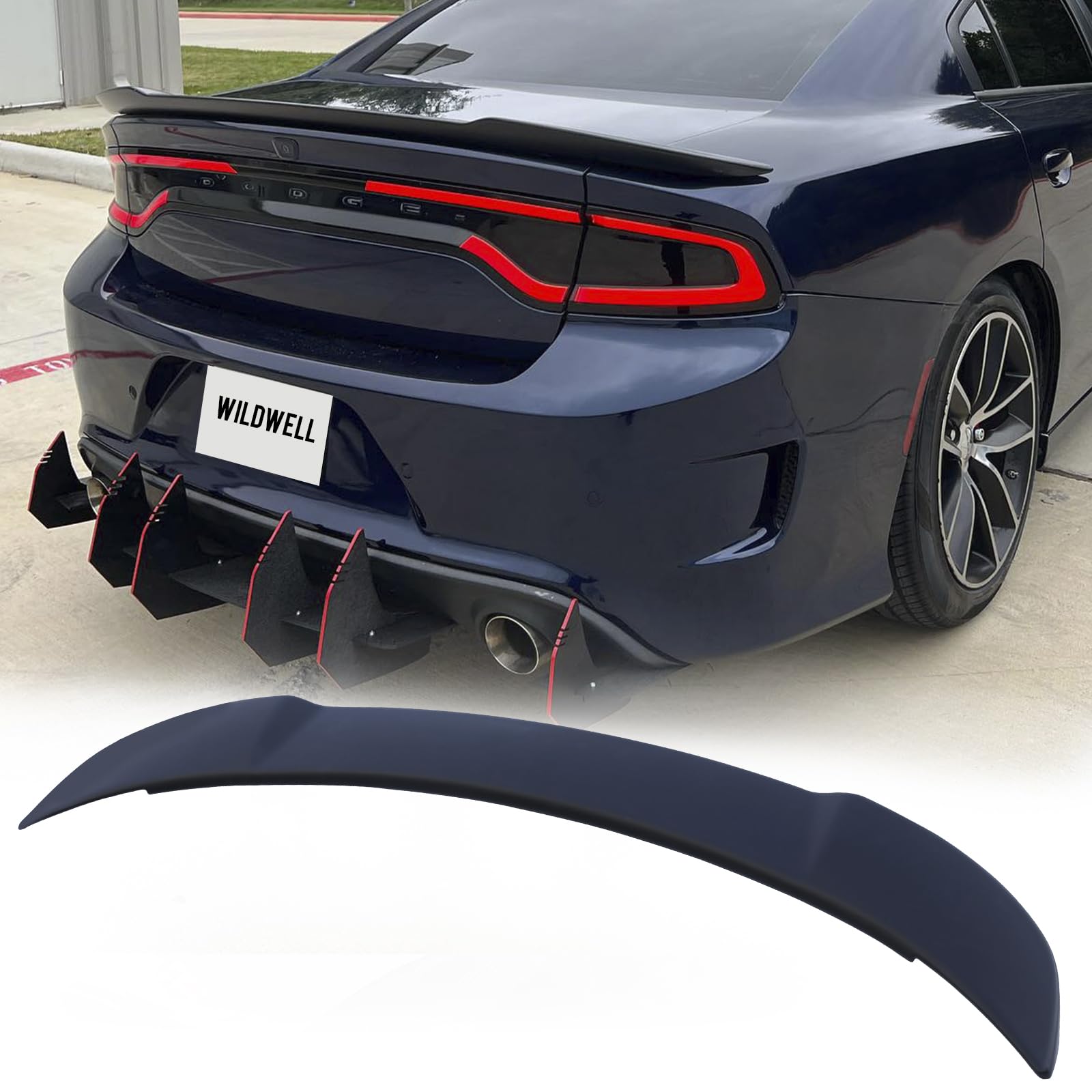 Amazon.com: WildWell Rear Trunk Spoiler for 2015-2024 Dodge Charger ...