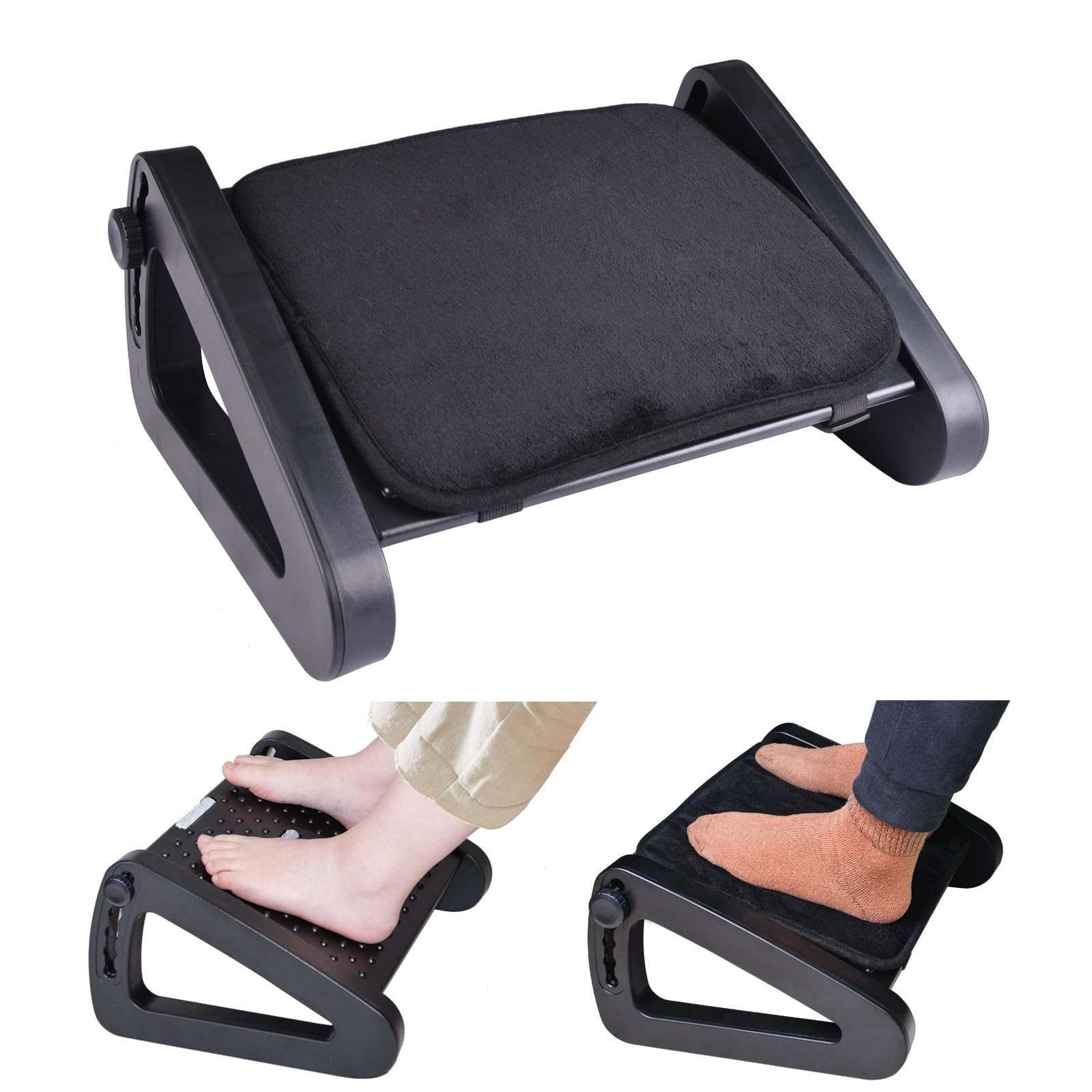 Amazon.com: Scalebeard Foot Rest for Under Desk at Work with Removable ...