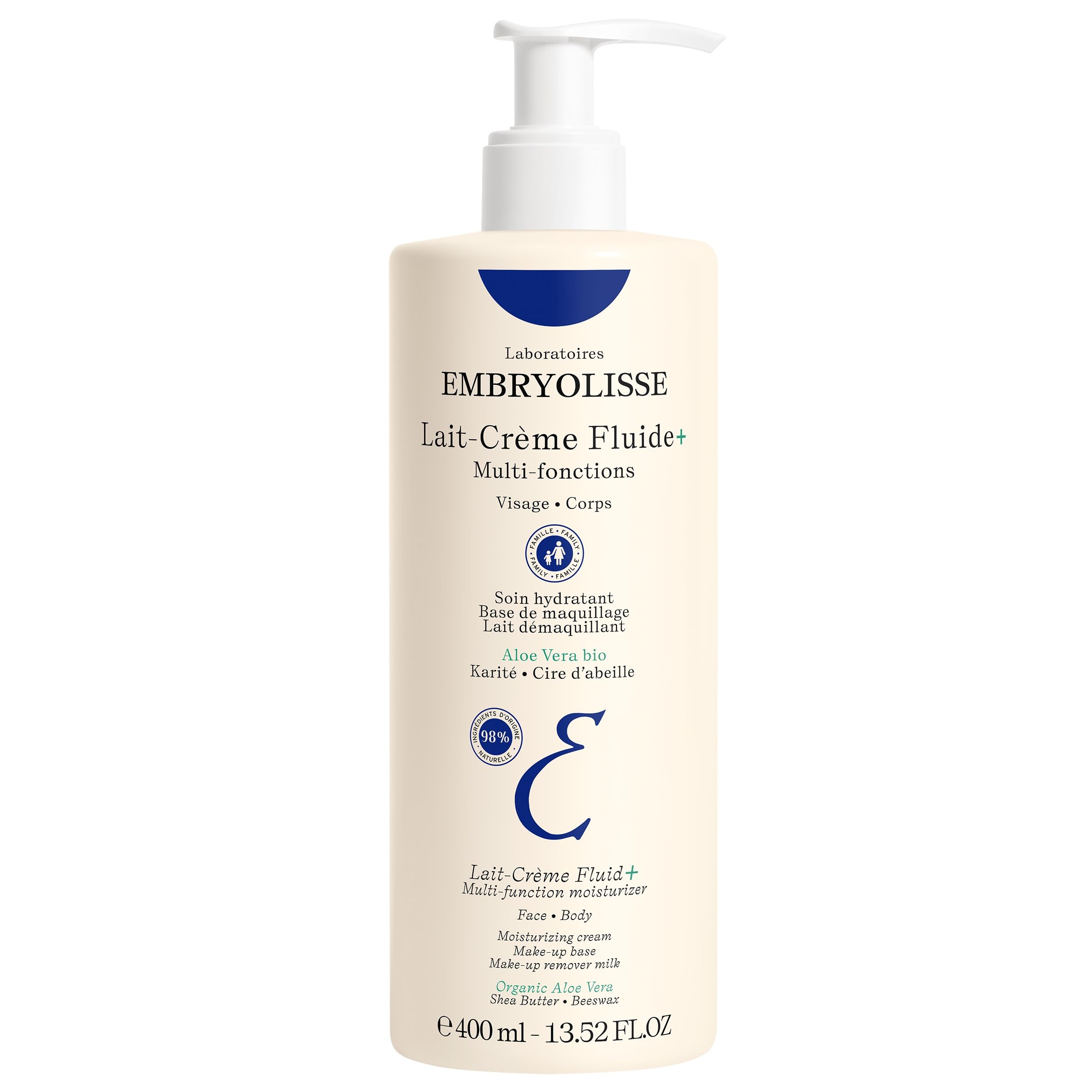 Embryolisse Lait Creme Fluid+ Face & Body Cream Refill, Natural ...