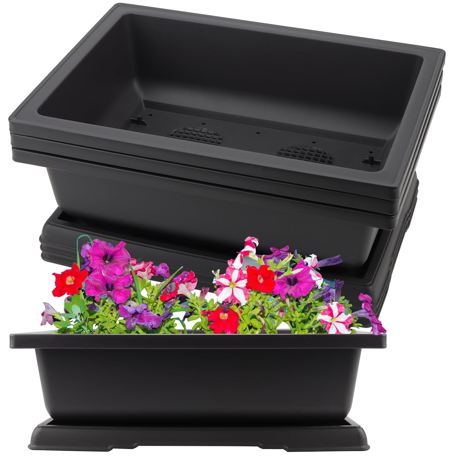 Snapklik.com : KINJOEK 3 PCS 14 Inch Plastic Bonsai Pots, Bonsai ...