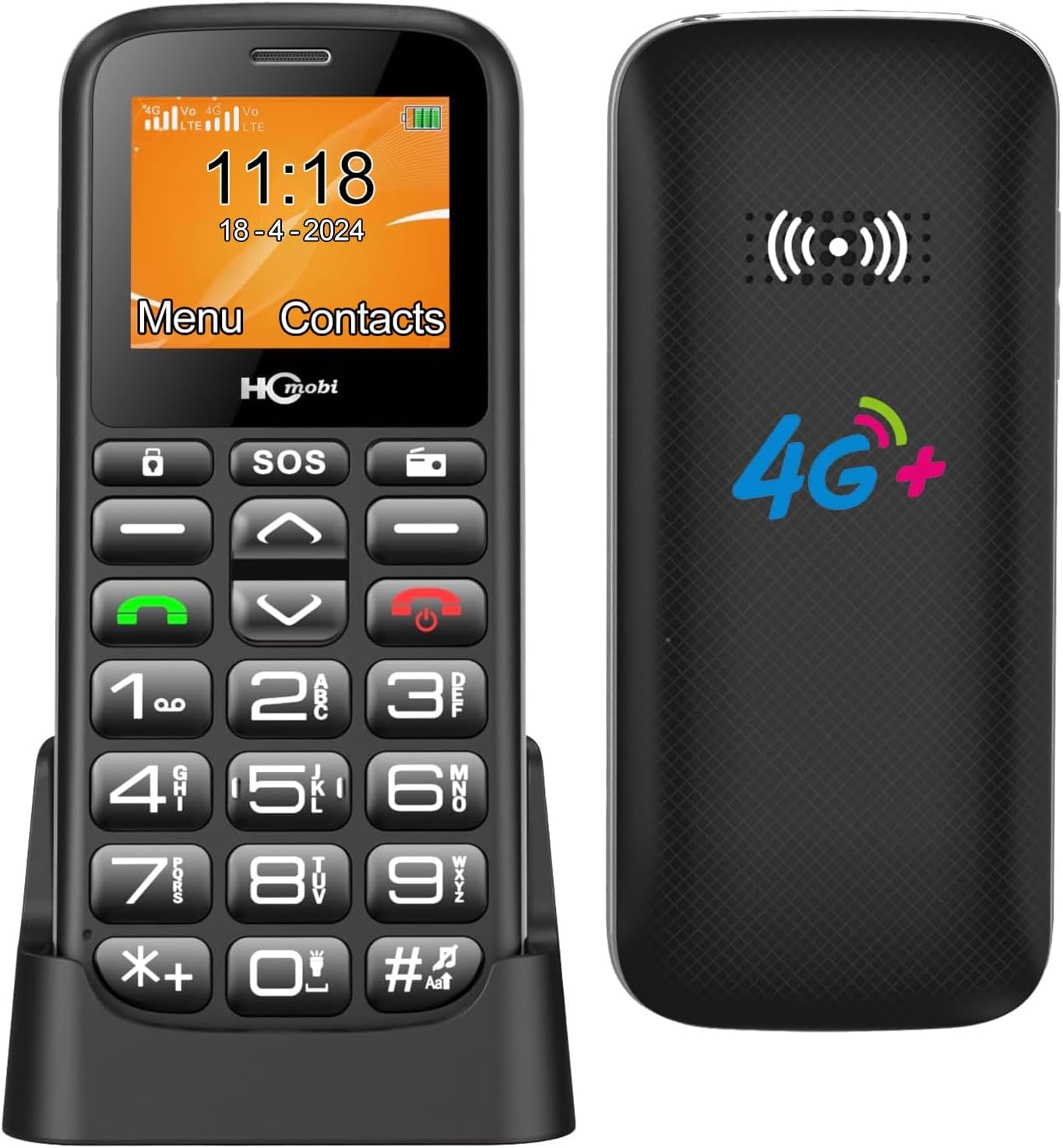 4G Big Button Mobile Phone for Elderly,4G Senior Mobile Phone,Charging ...