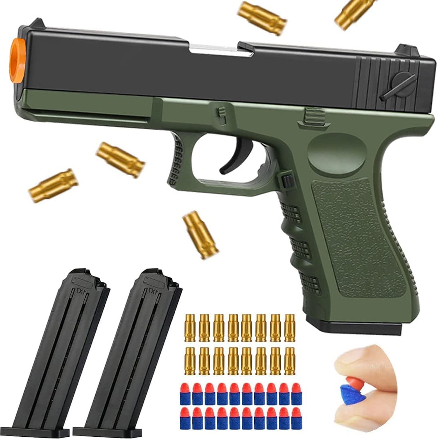 Amazon.com: Soft Bullet Toy Gun, Shell Ejection Shooting Game Toy Gun ...