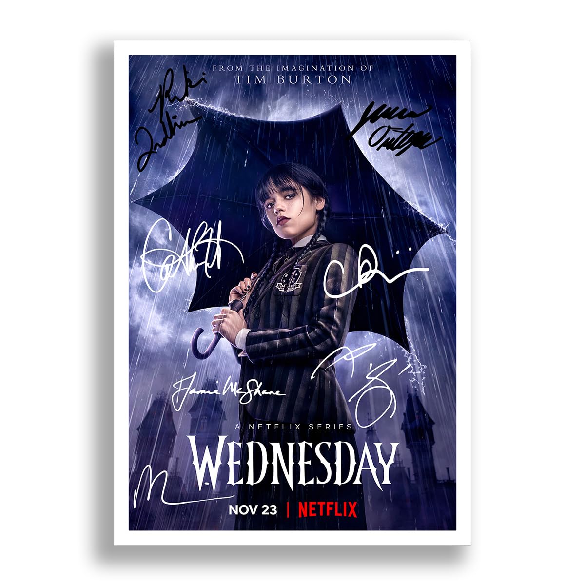 Wednesday Cast Signed Autograph A4 Poster Photo Print TV Show Series ...