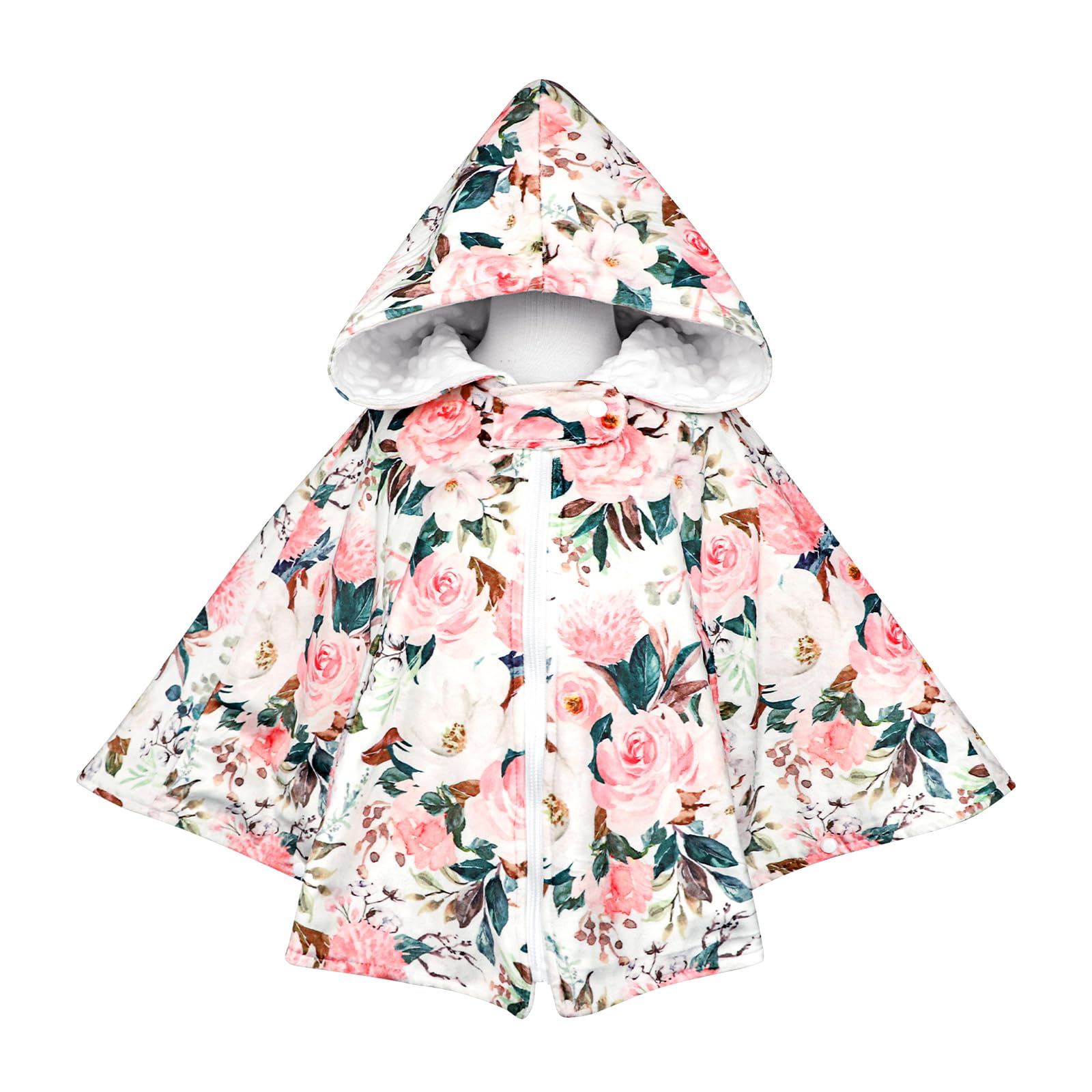 Amazon.com: DILIMI Car Seat Poncho for Baby Girl, Winter Hooded Poncho ...