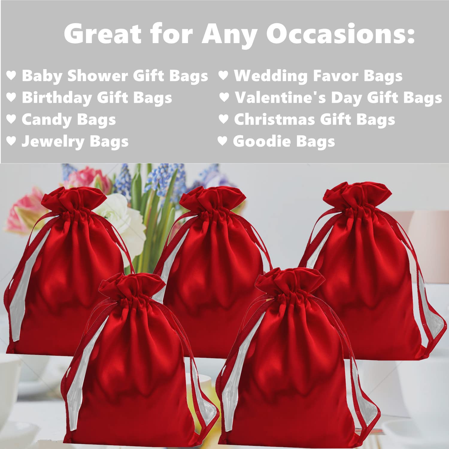 4x6 Satin Pouches Bulk 4x6