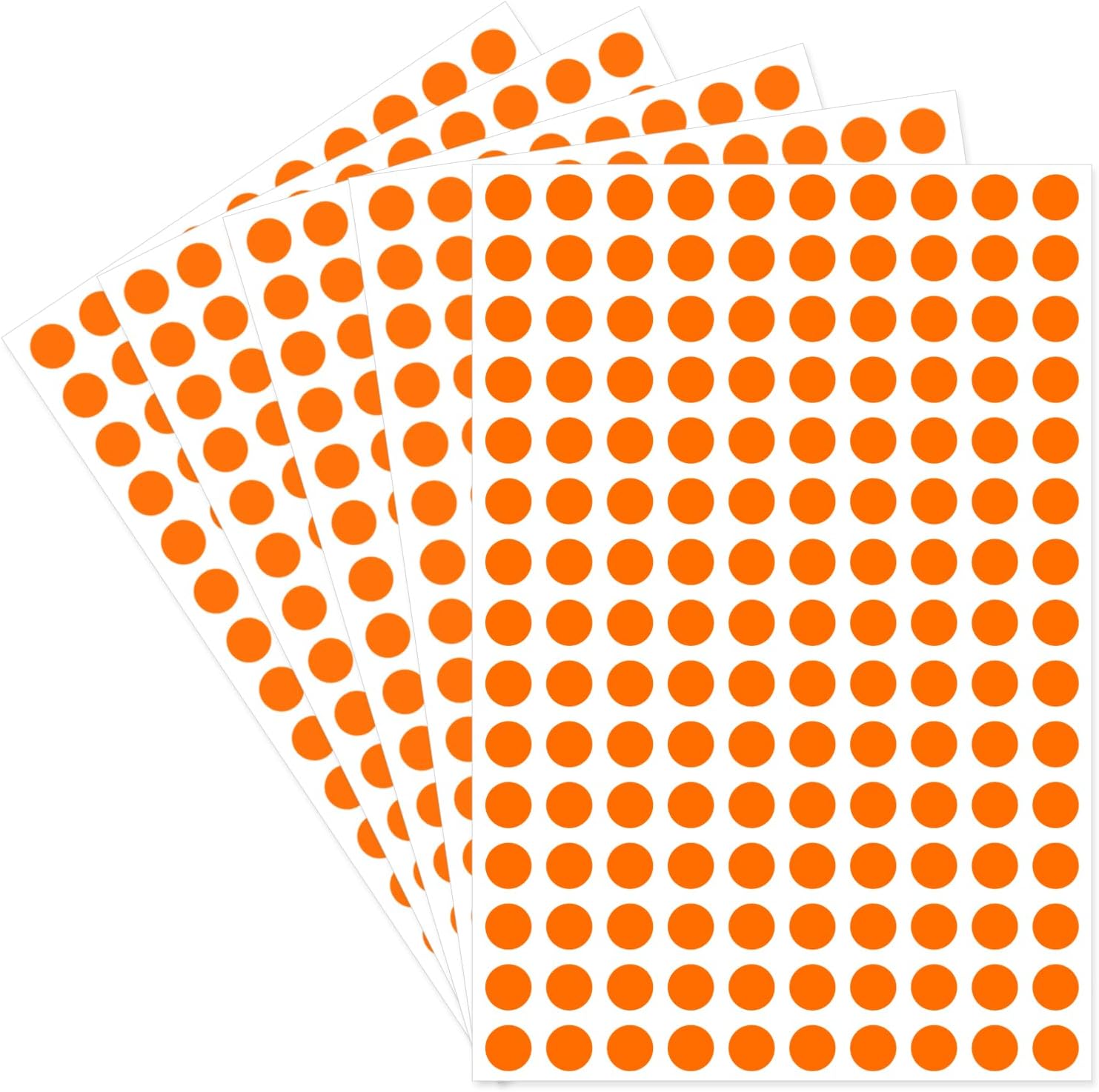 Amazon.com : starboling Dot Stickers,3/8 Inch Orange Circle Stickers ...
