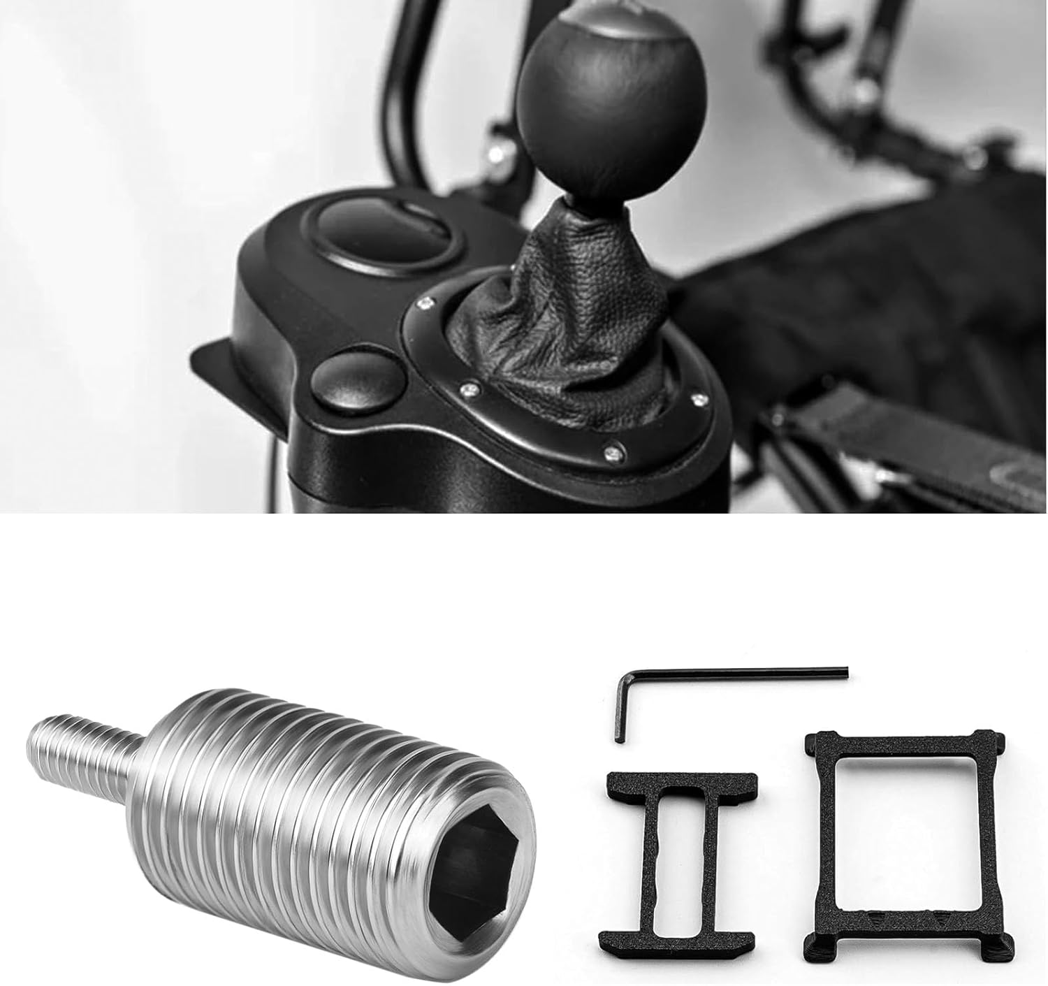 Amazon.com: YIBEICO M10*1.25 Metal Gear Shifter Adapter with Gear ...