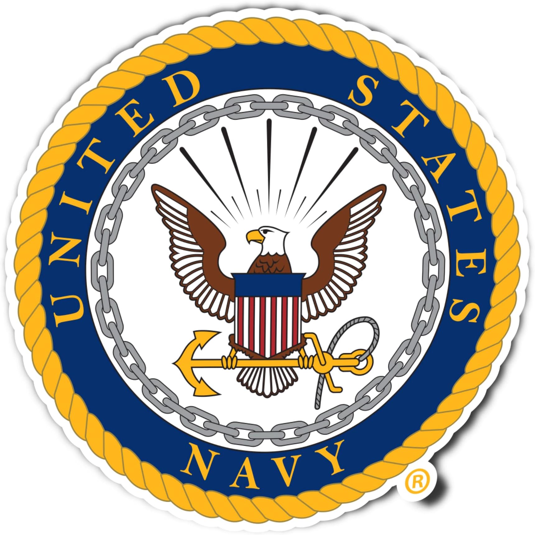 Amazon.com - eDesign 2-Pack United States Navy Veteran Vinyl Sticker ...