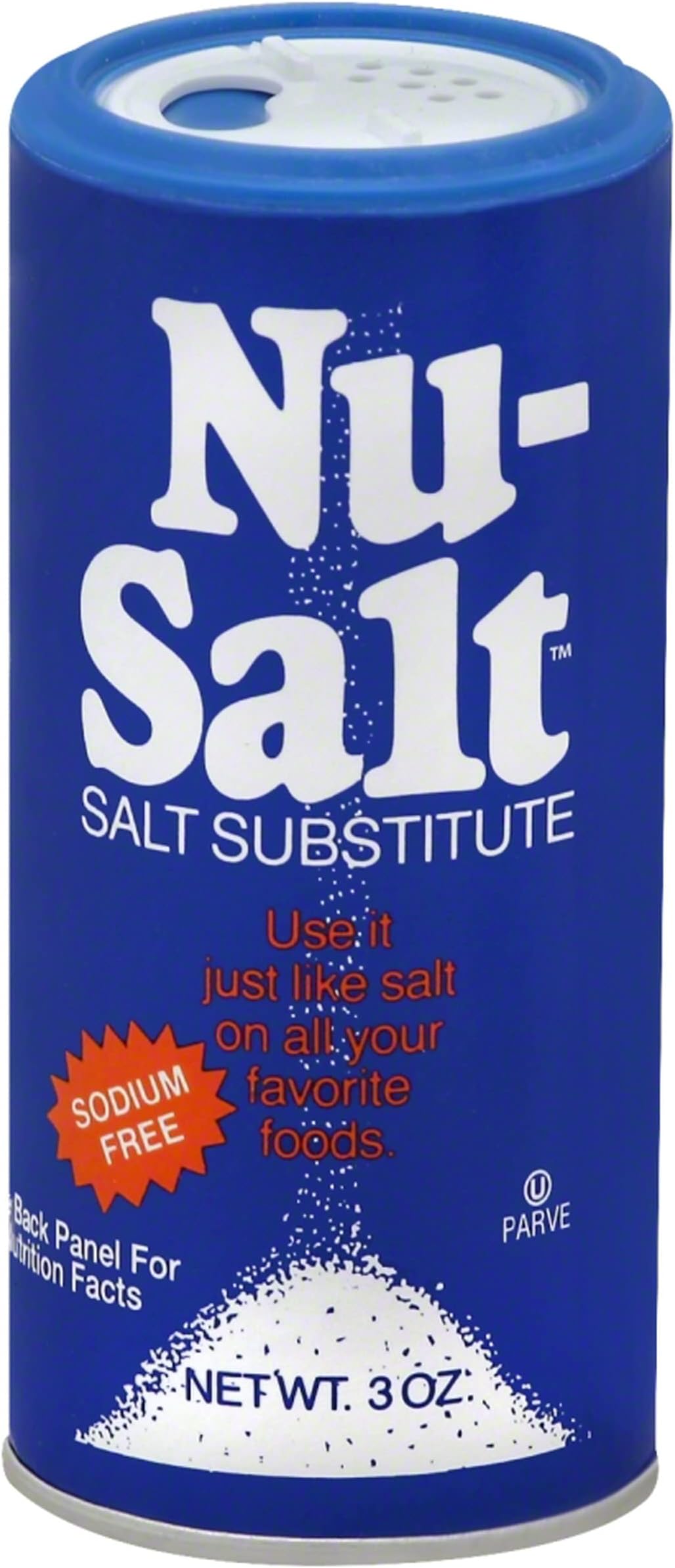 Amazon.com : Nu Salt Substitute Salt Shaker, Sodium Free, Non GMO, 3 ...