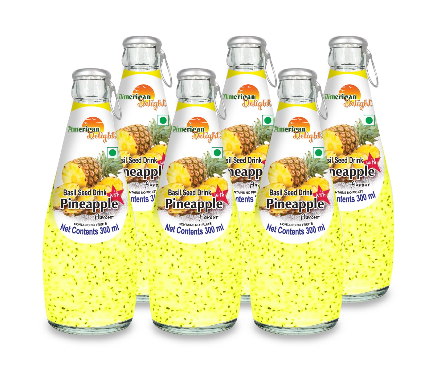 Buy American Delight Basil Seed Drink Pineapple Fruit Flavour | Fruit ...