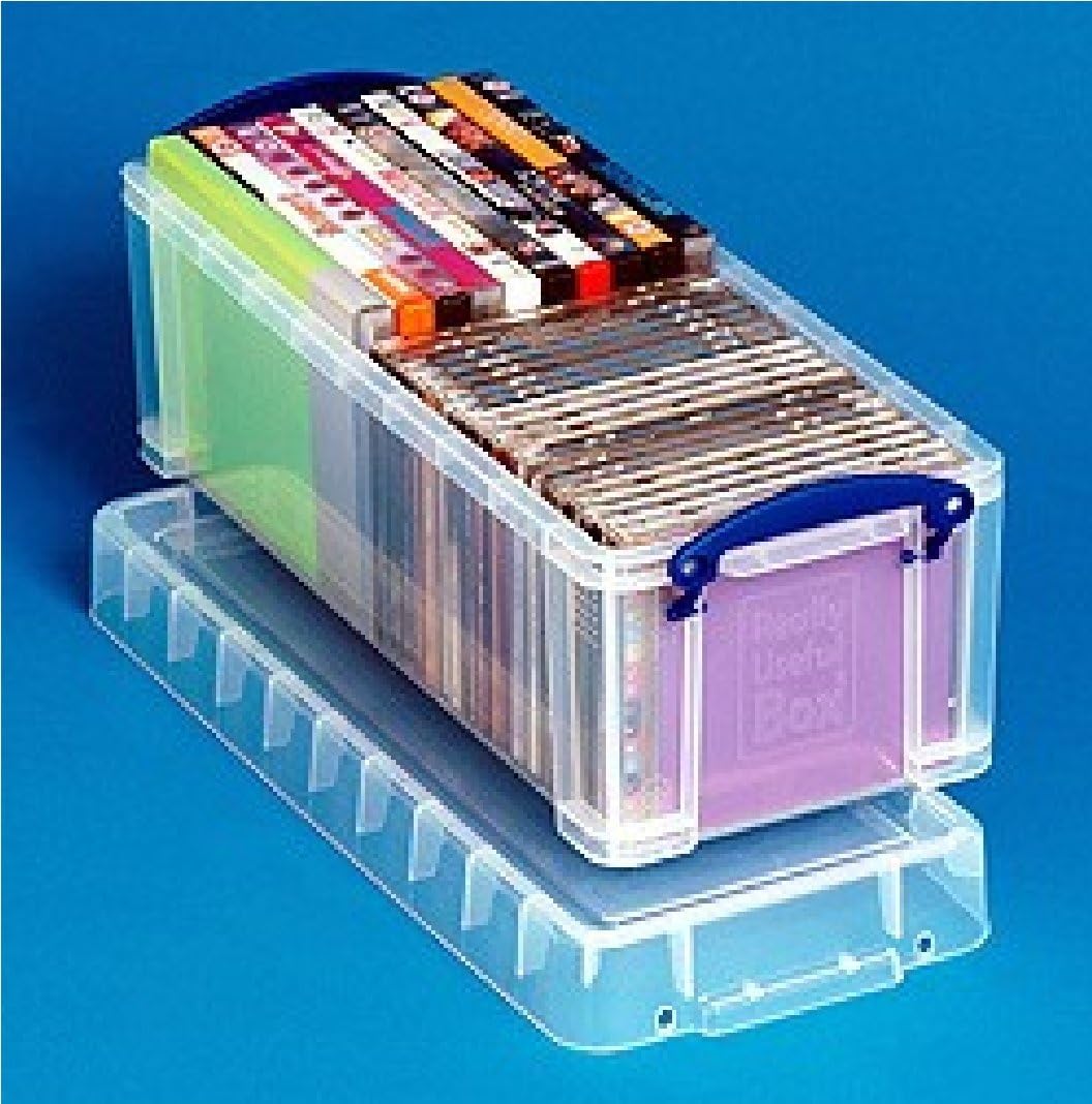 Really Useful Box Plastic Storage Box 6.5 Litre Clear : Amazon.co.uk ...