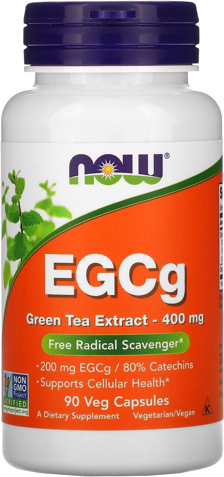Amazon.com: NOW Foods Supplements, EGCg Green Tea Extract ,Dietary,400 ...
